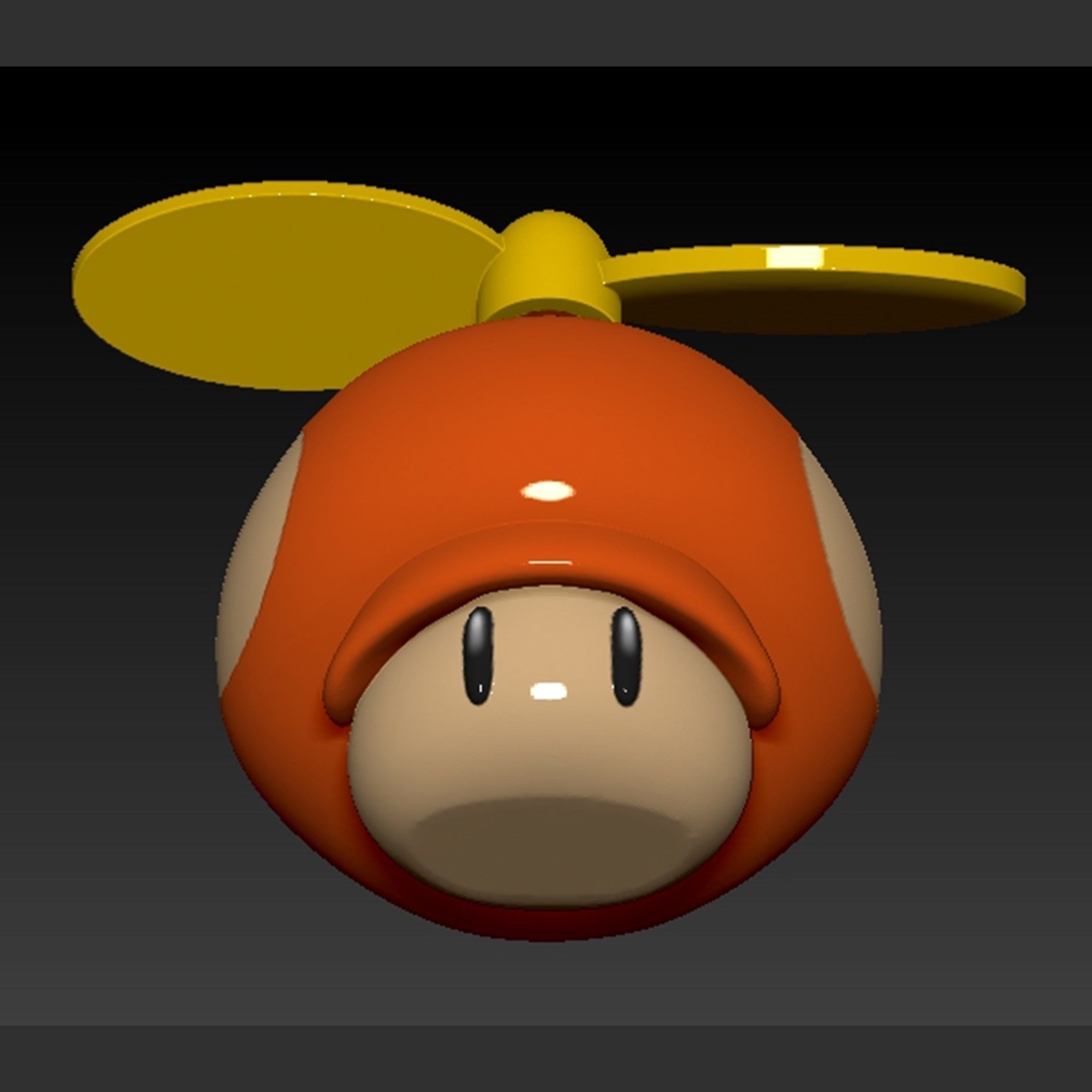 Mario Propeller Mushroom 3D model 3D printable | CGTrader