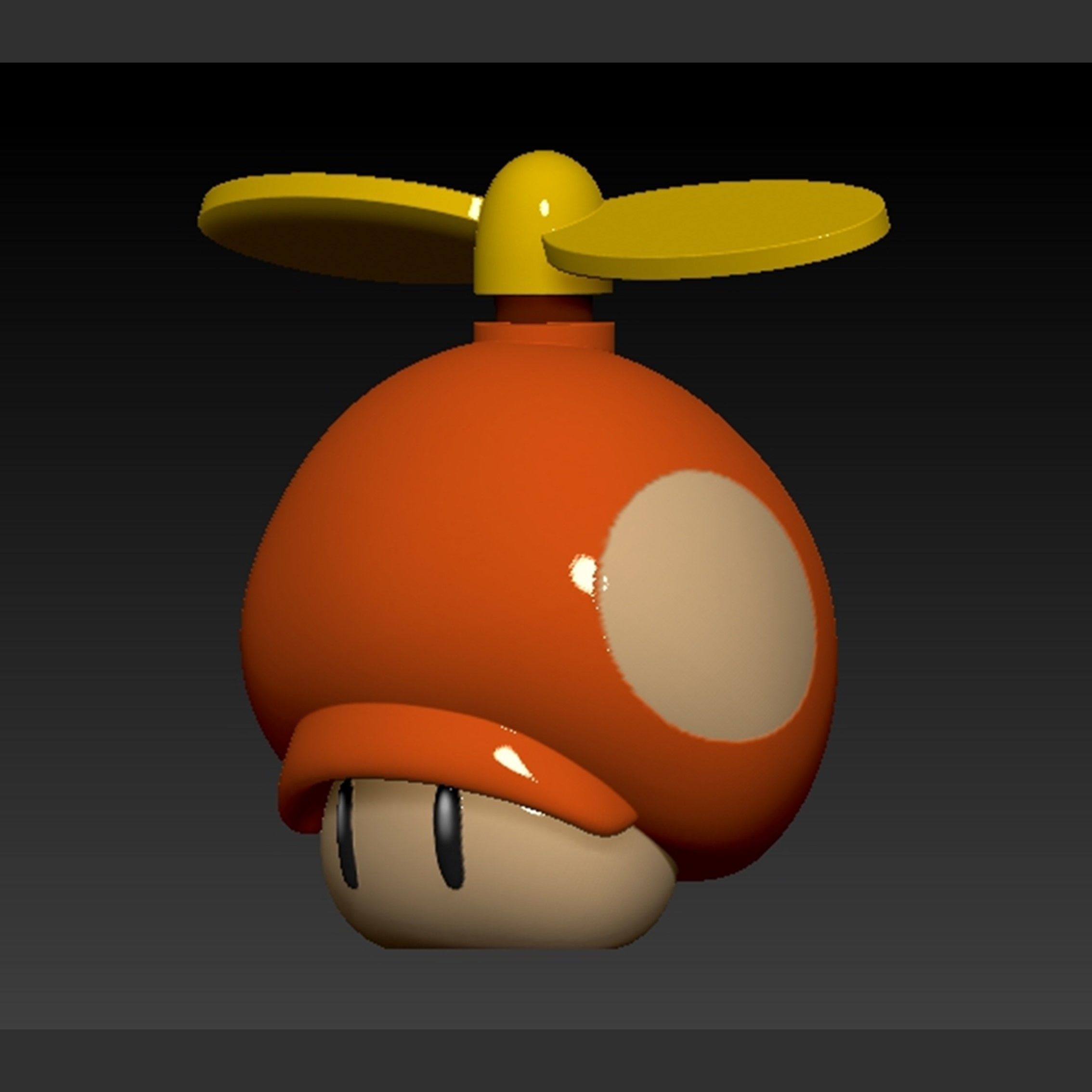 Mario Propeller Mushroom 3D model 3D printable | CGTrader