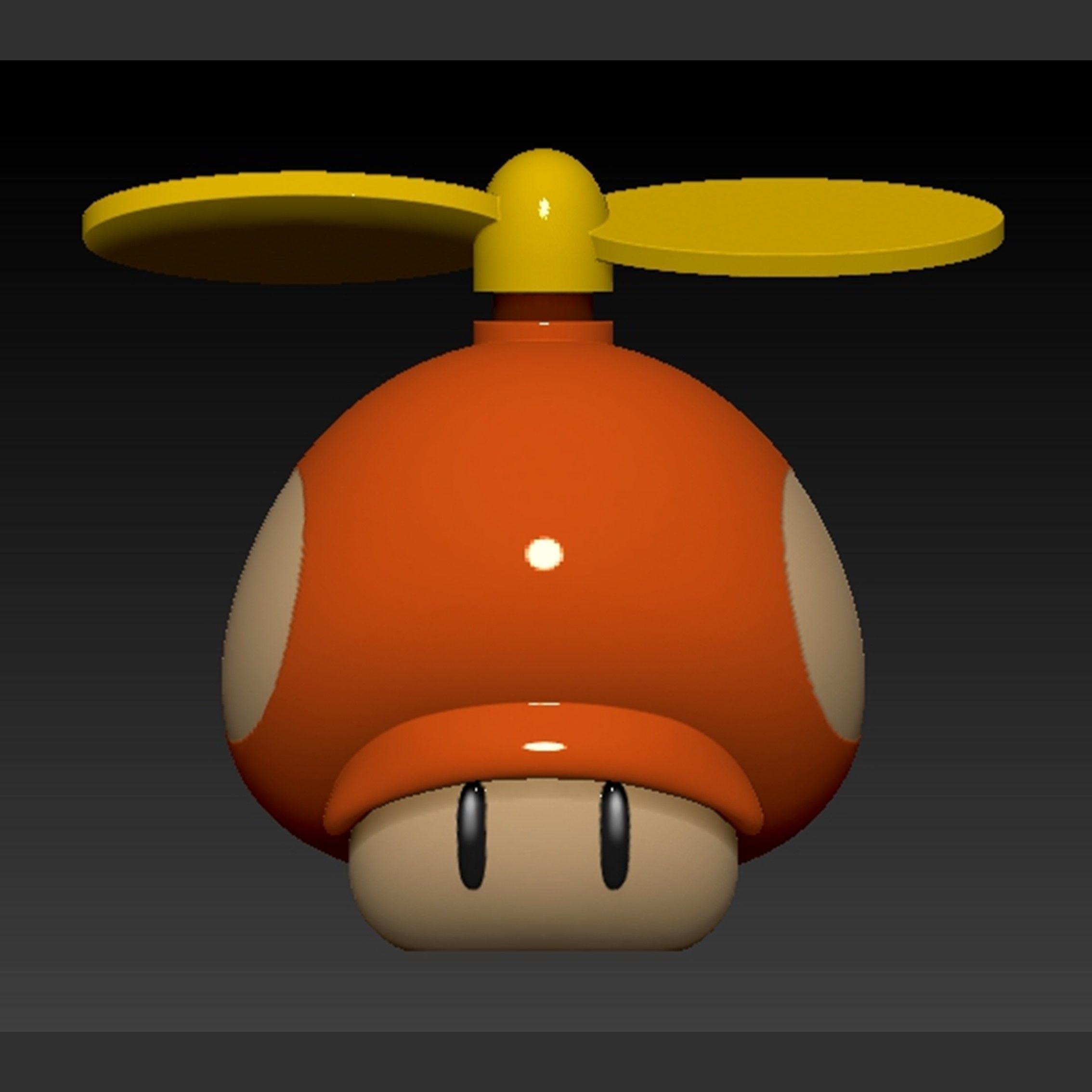 Mario Propeller Mushroom 3D model 3D printable | CGTrader
