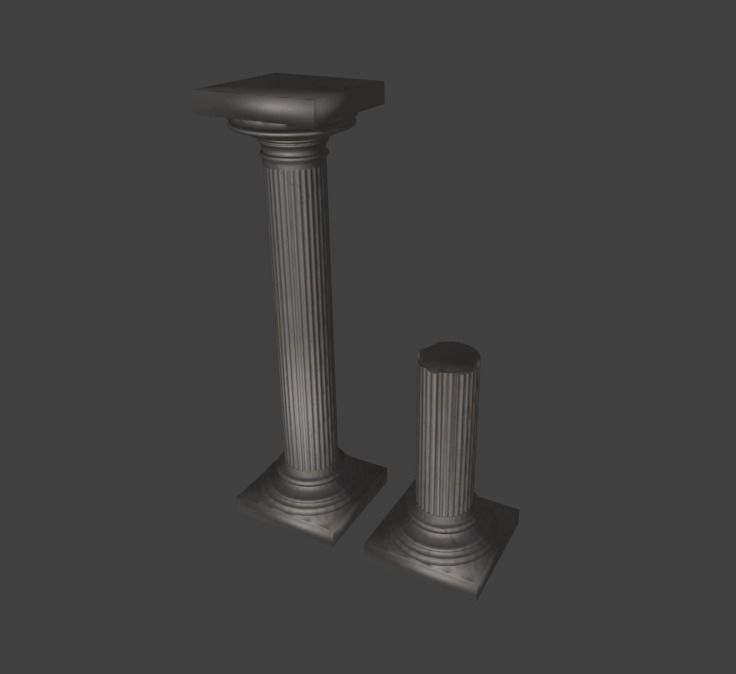Greek pilars free VR / AR / low-poly 3D model | CGTrader