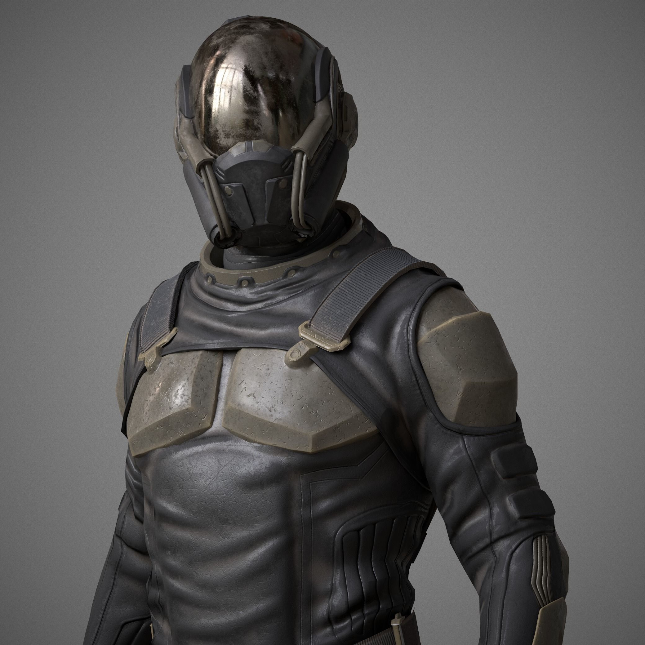 3D model Desert Soldier VR / AR / low-poly | CGTrader