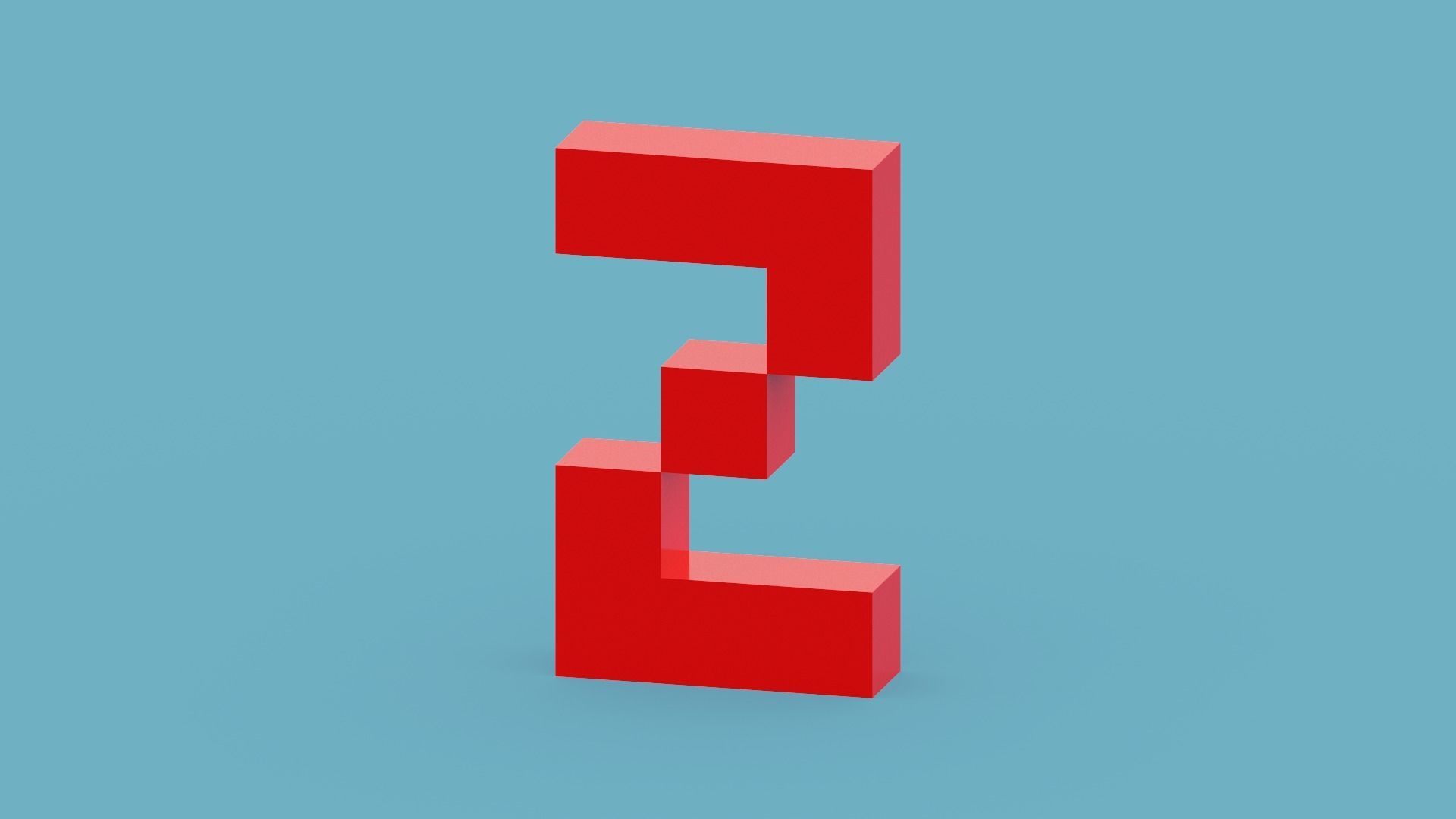 3D model Pixel Letter Z VR / AR / low-poly | CGTrader