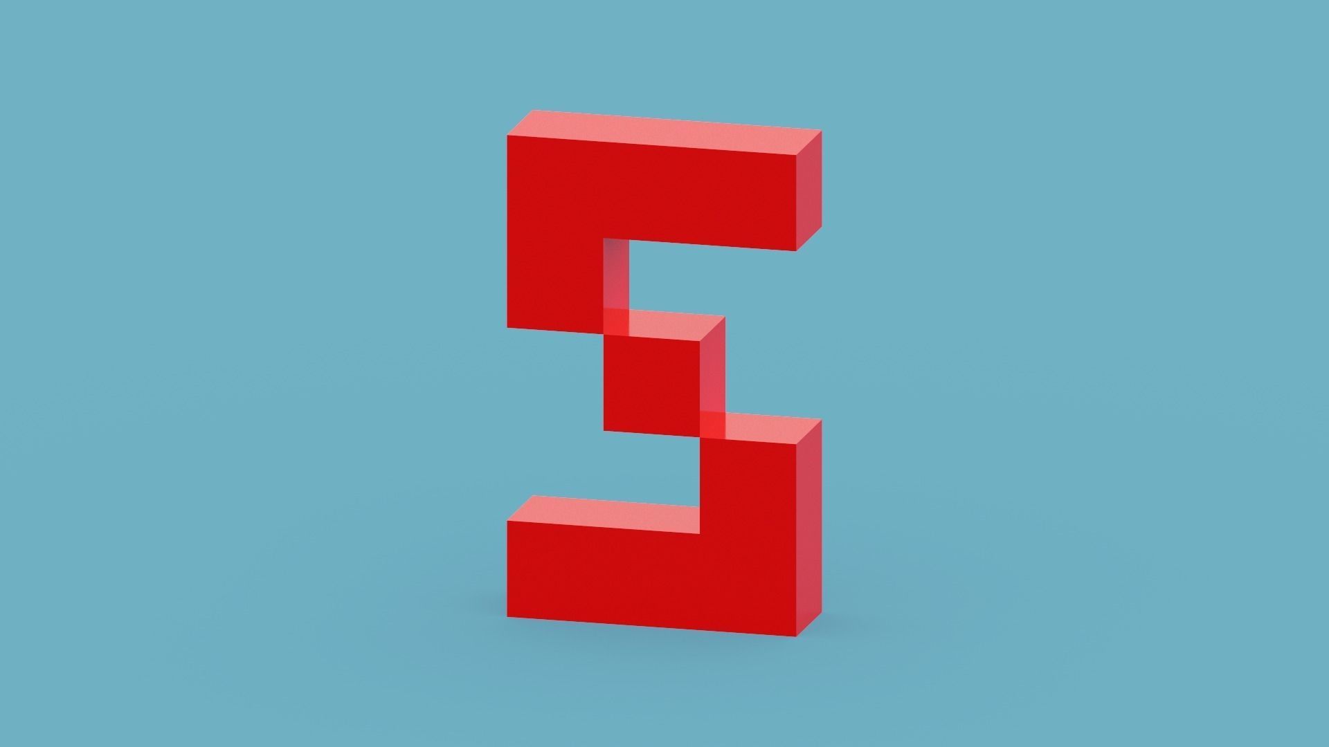 3D model Pixel Letter Z VR / AR / low-poly | CGTrader