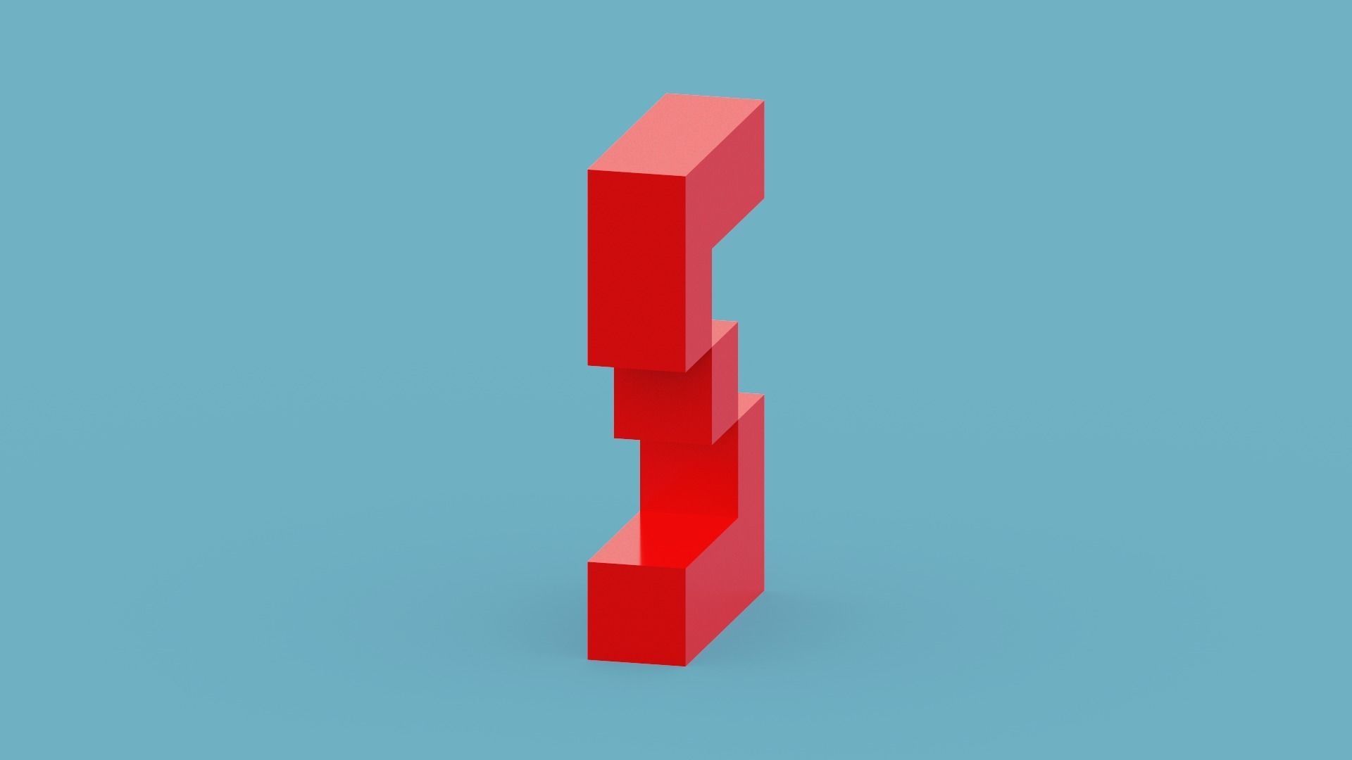 3D model Pixel Letter Z VR / AR / low-poly | CGTrader