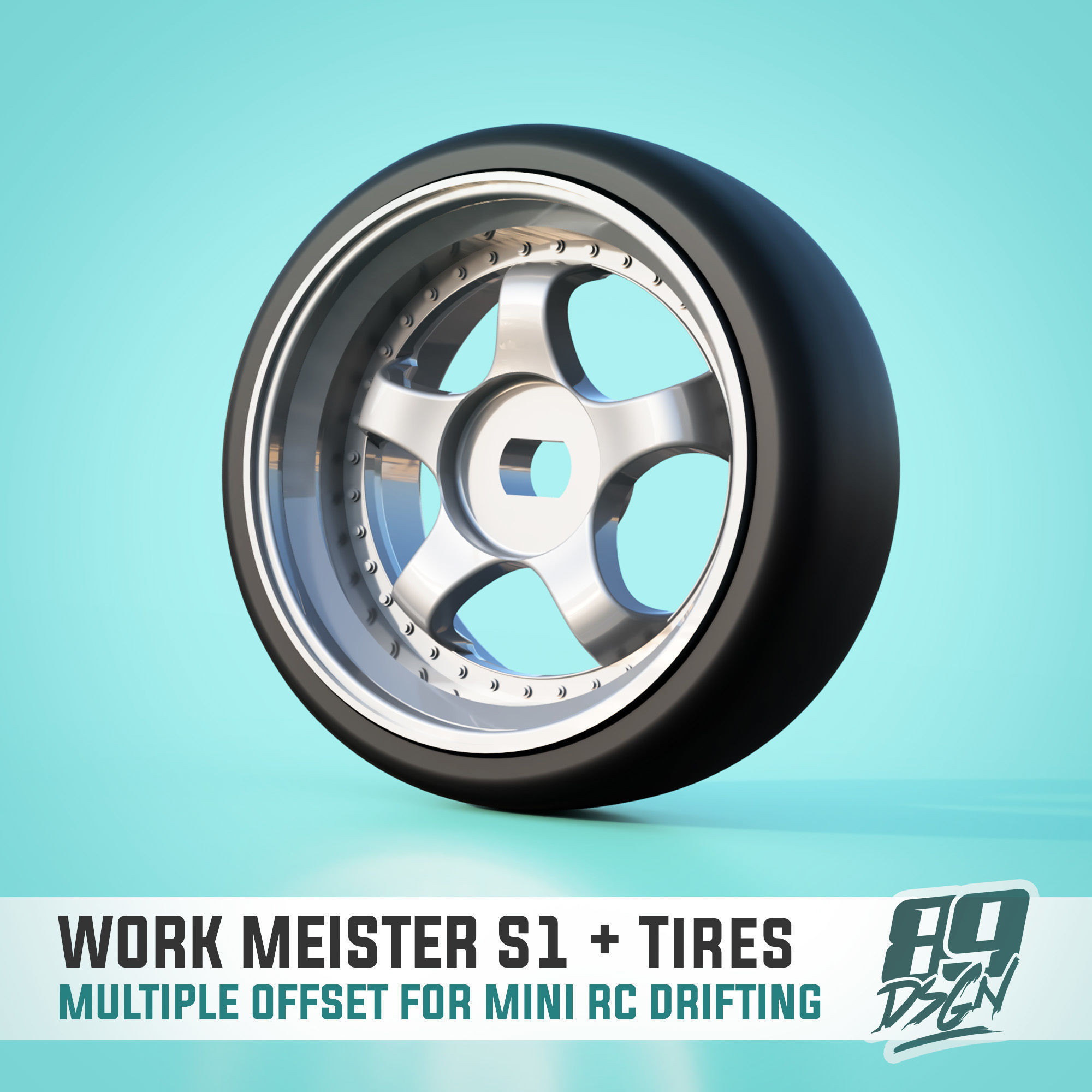 Work Meister S1 3P wheels set for wltoys miniz - multi offset 3D model ...