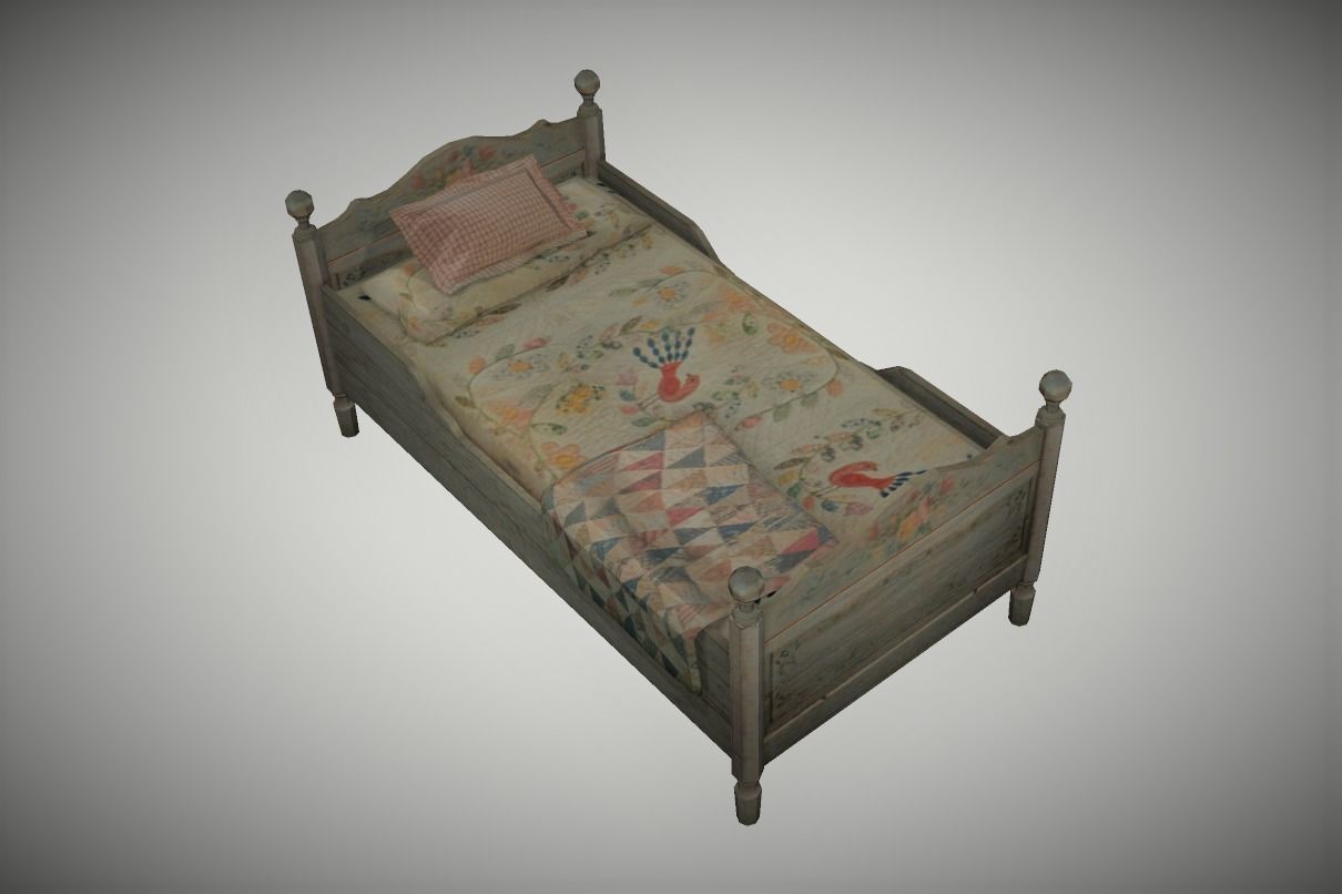 Old Bed 3D model 3D model | CGTrader