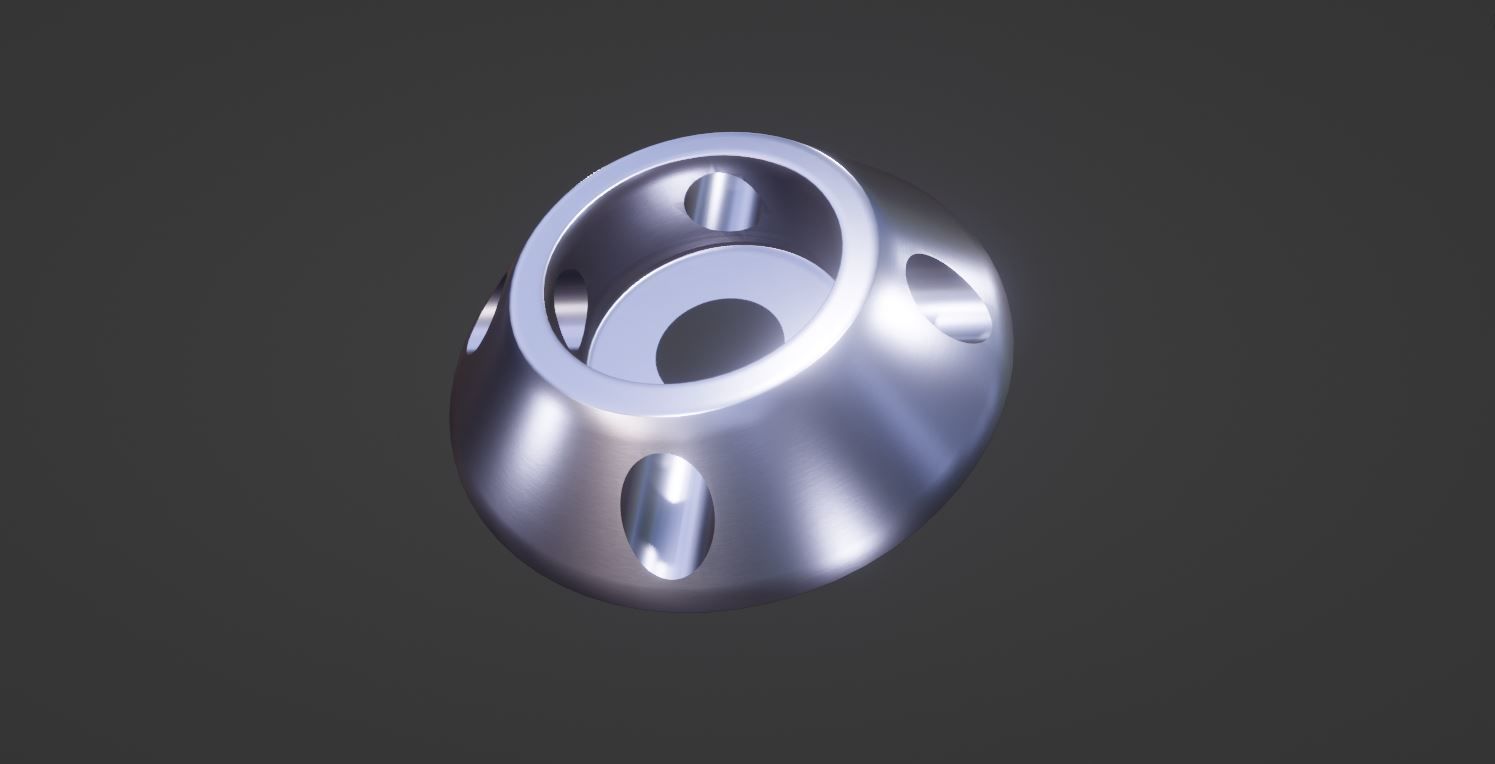 Tapered Circular Groove 3D model | CGTrader