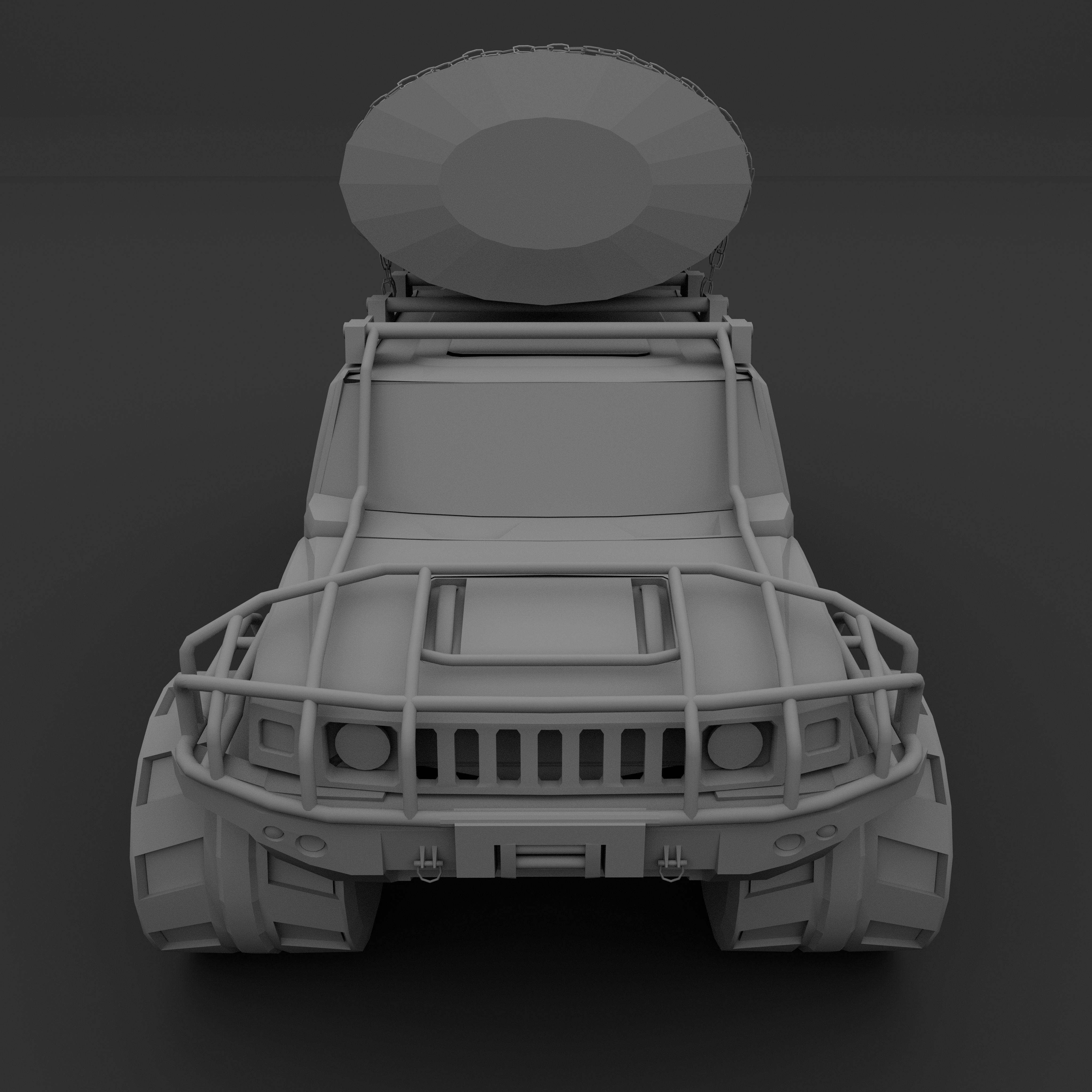 3D model modified hummer VR / AR / low-poly | CGTrader
