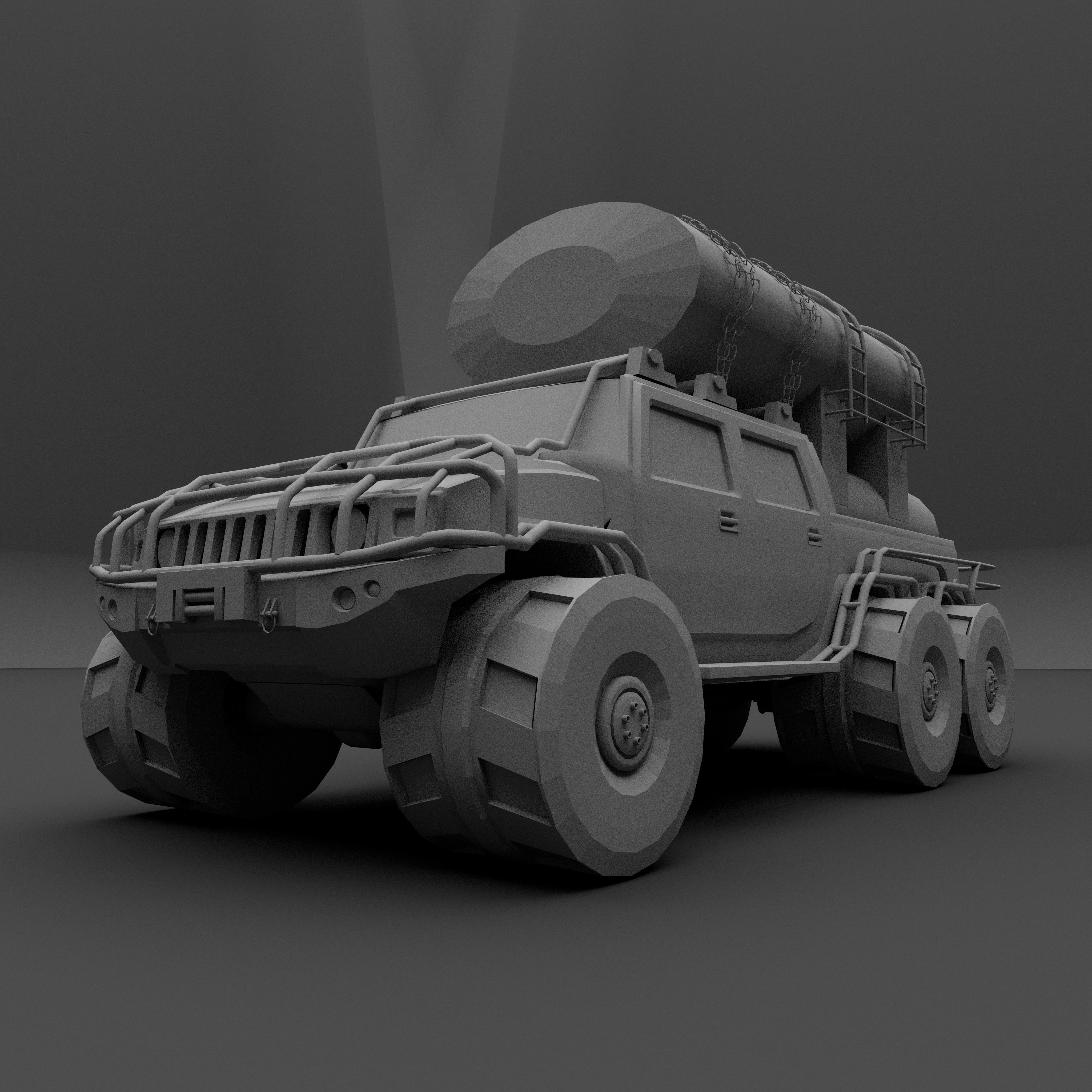 3D model modified hummer VR / AR / low-poly | CGTrader