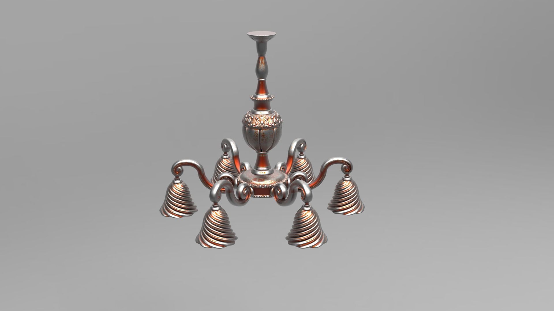 Chandelier free 3D model 3D printable | CGTrader