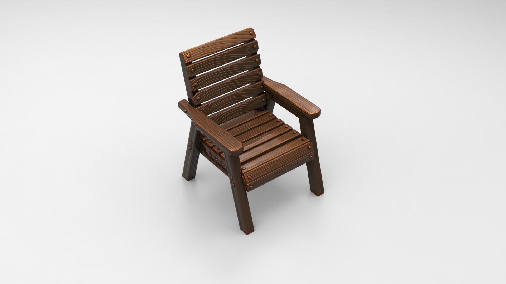 Garden chair free 3D model 3D printable | CGTrader