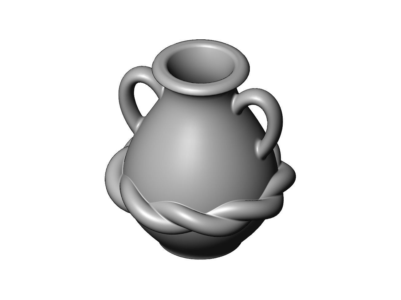 Rope Greek vintage urn and vase 3D model 3D printable | CGTrader