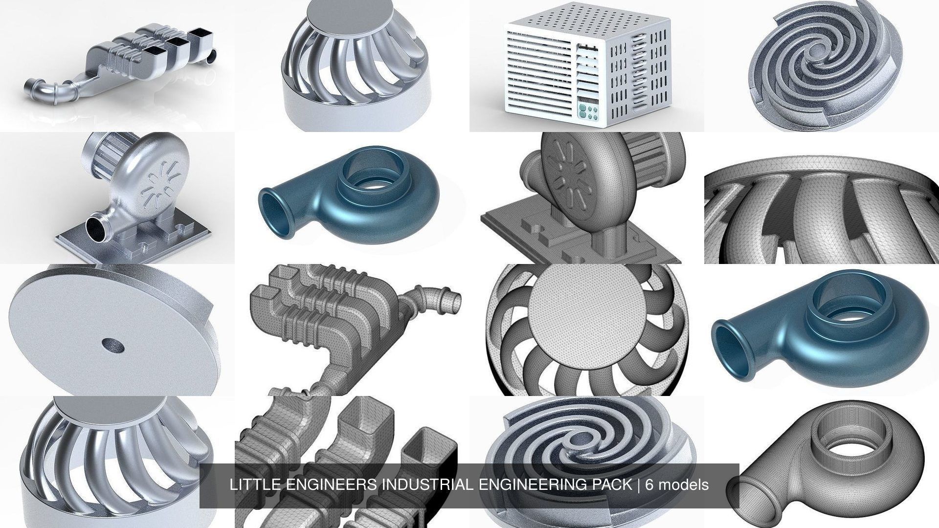 LITTLE ENGINEERS INDUSTRIAL ENGINEERING PACK 3D Model Collection 3D ...
