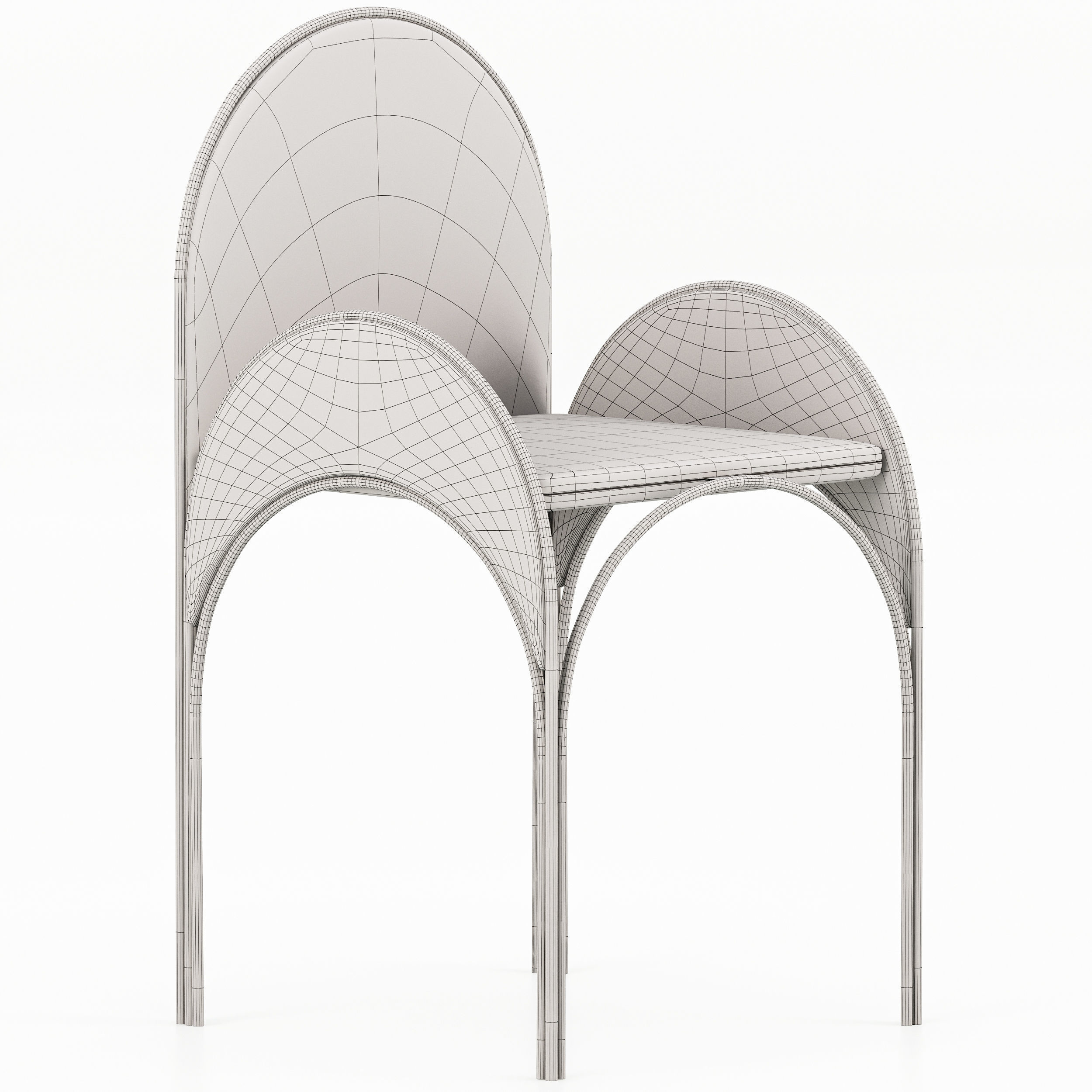 Hawa Beirut Fully Upholstered Chair 3D model | CGTrader
