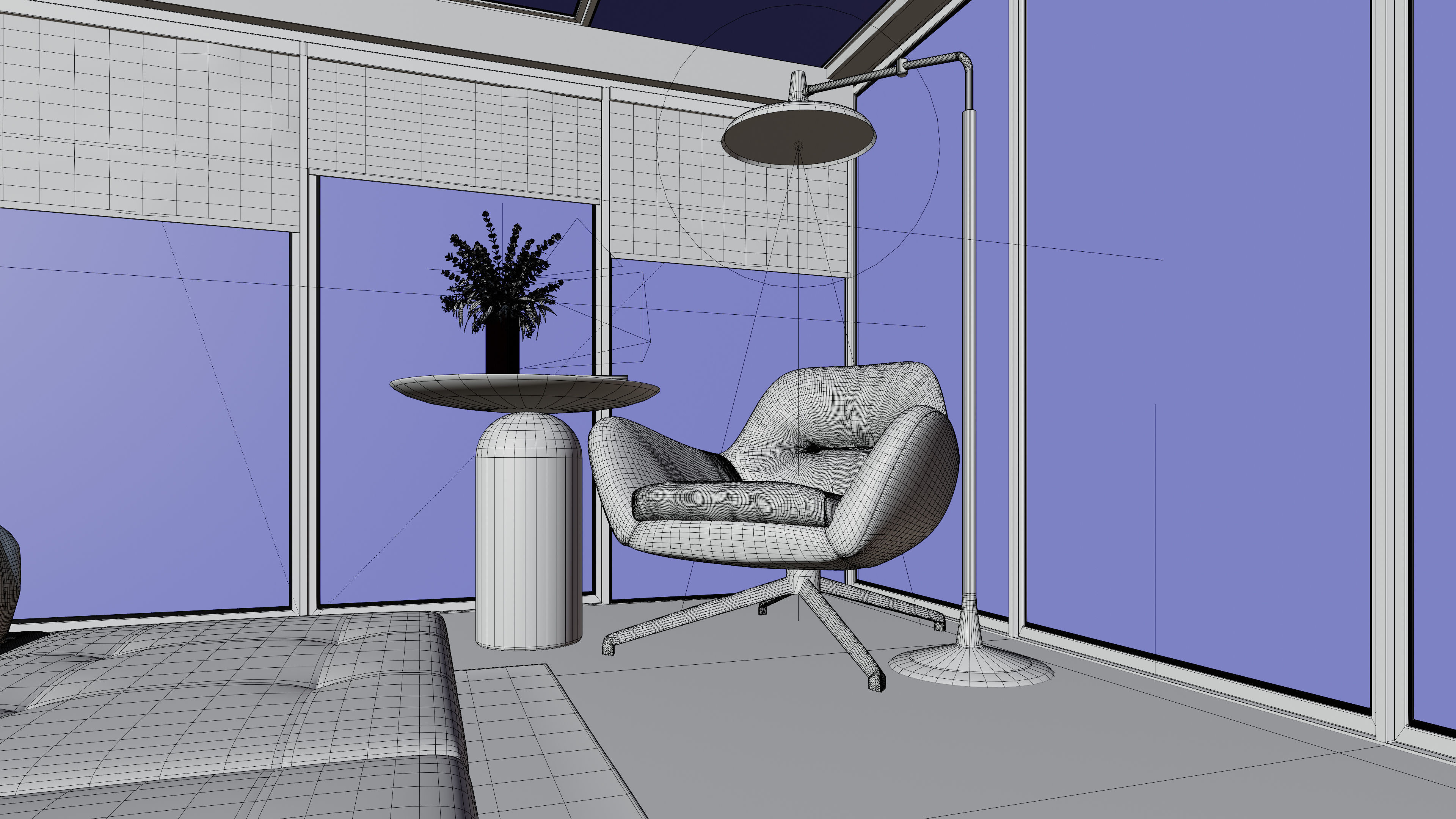 Photorealistic bedroom in native blend file by-VIZFROMBLENDER 3D model ...