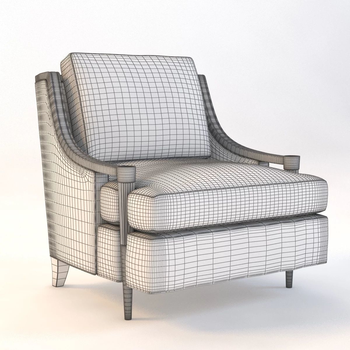 Baker Signature Lounge Chair 3D model | CGTrader