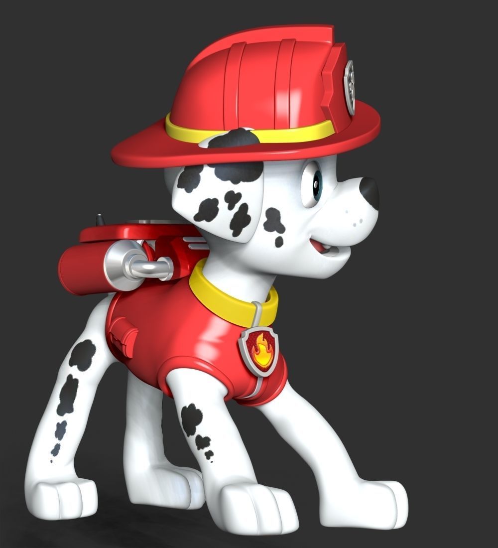 Marshall - Paw Patrol 3D model 3D printable | CGTrader