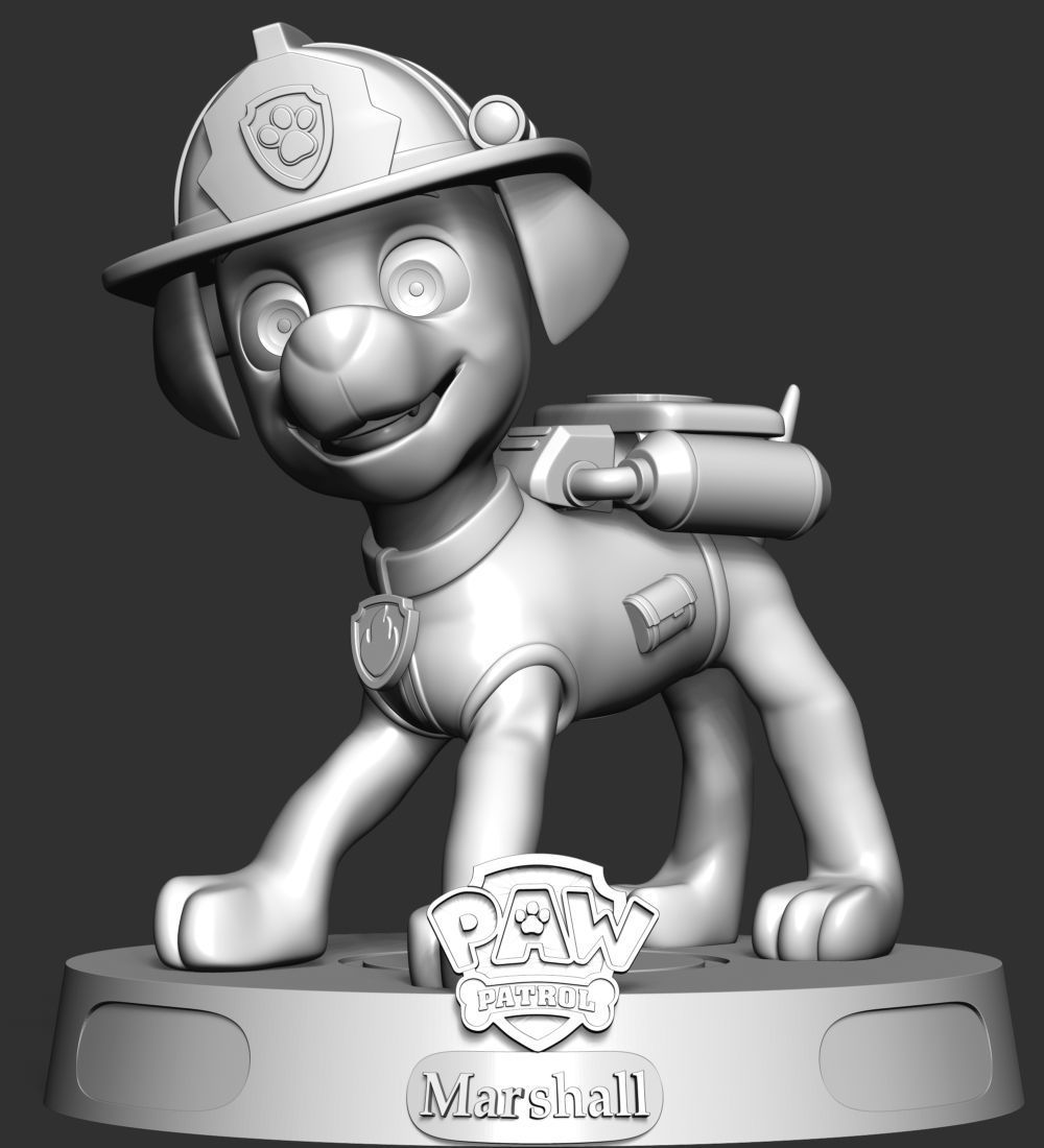 Marshall - Paw Patrol 3D model 3D printable | CGTrader