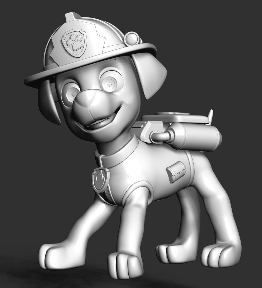 Marshall - Paw Patrol 3D model 3D printable | CGTrader