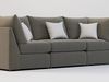 Bassett Beckham Pit Sectional Sofa Three Seater 3D model | CGTrader