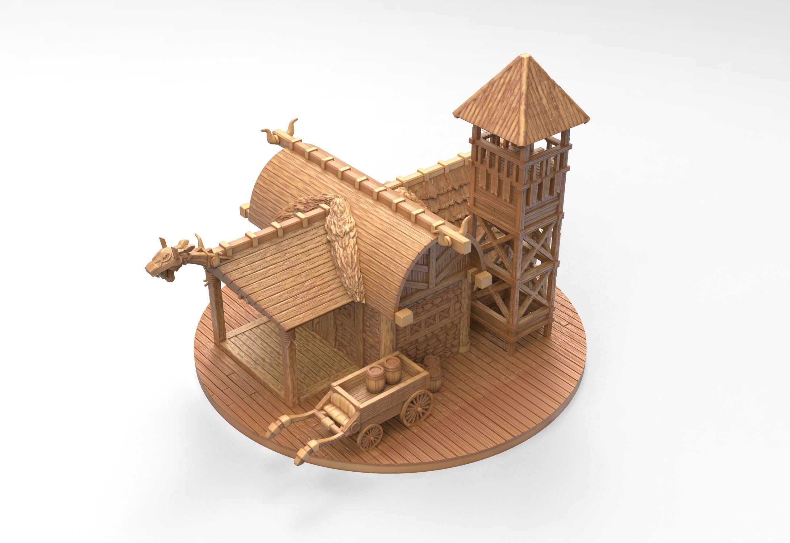 Fantasy Tavern 3D model 3D printable | CGTrader