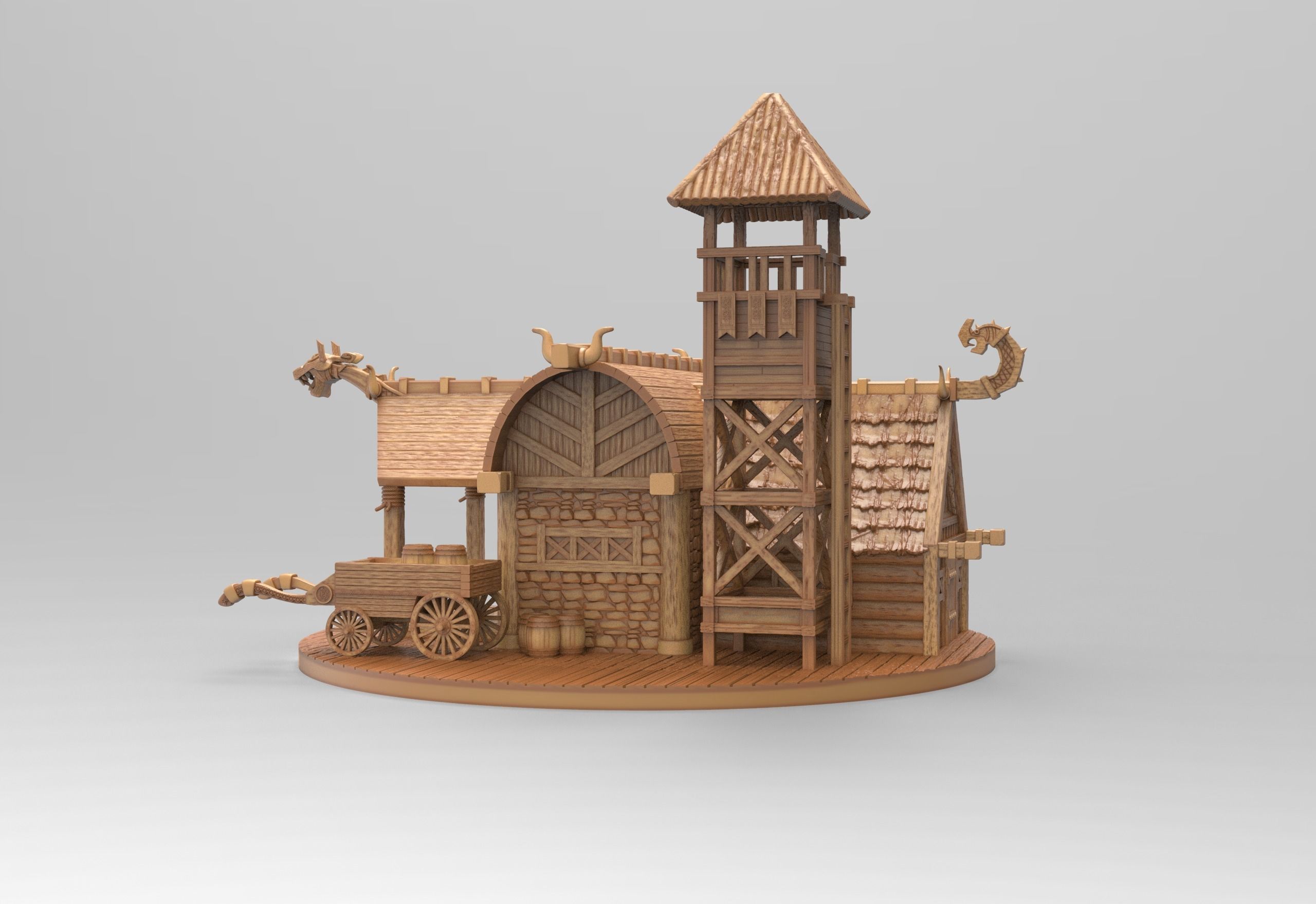 Fantasy Tavern 3D model 3D printable | CGTrader
