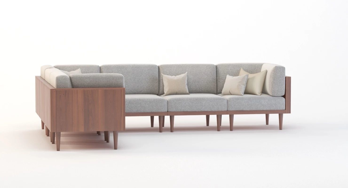 Bellanest Soto Modular Sectional Sofa Corner Module with Cushion 3D ...