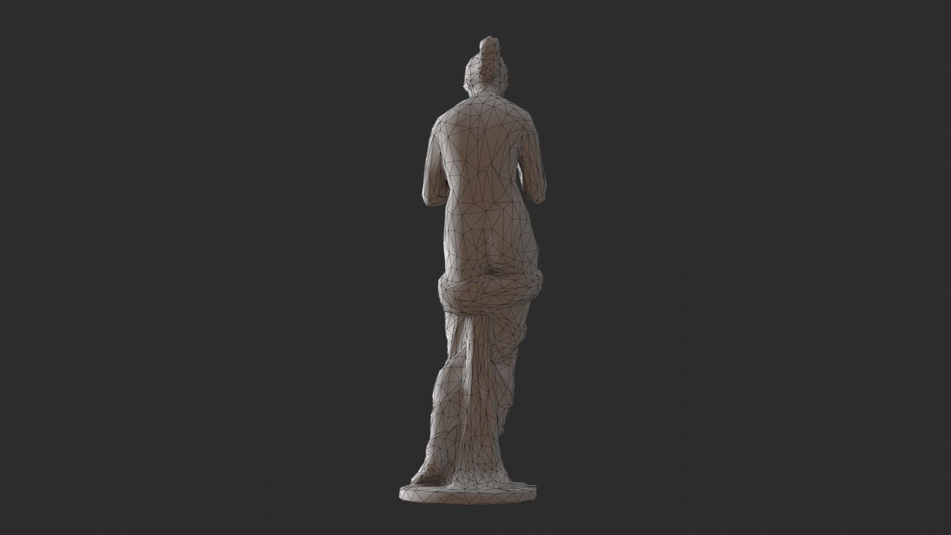 3D model Psyche Statue - Gold VR / AR / low-poly | CGTrader