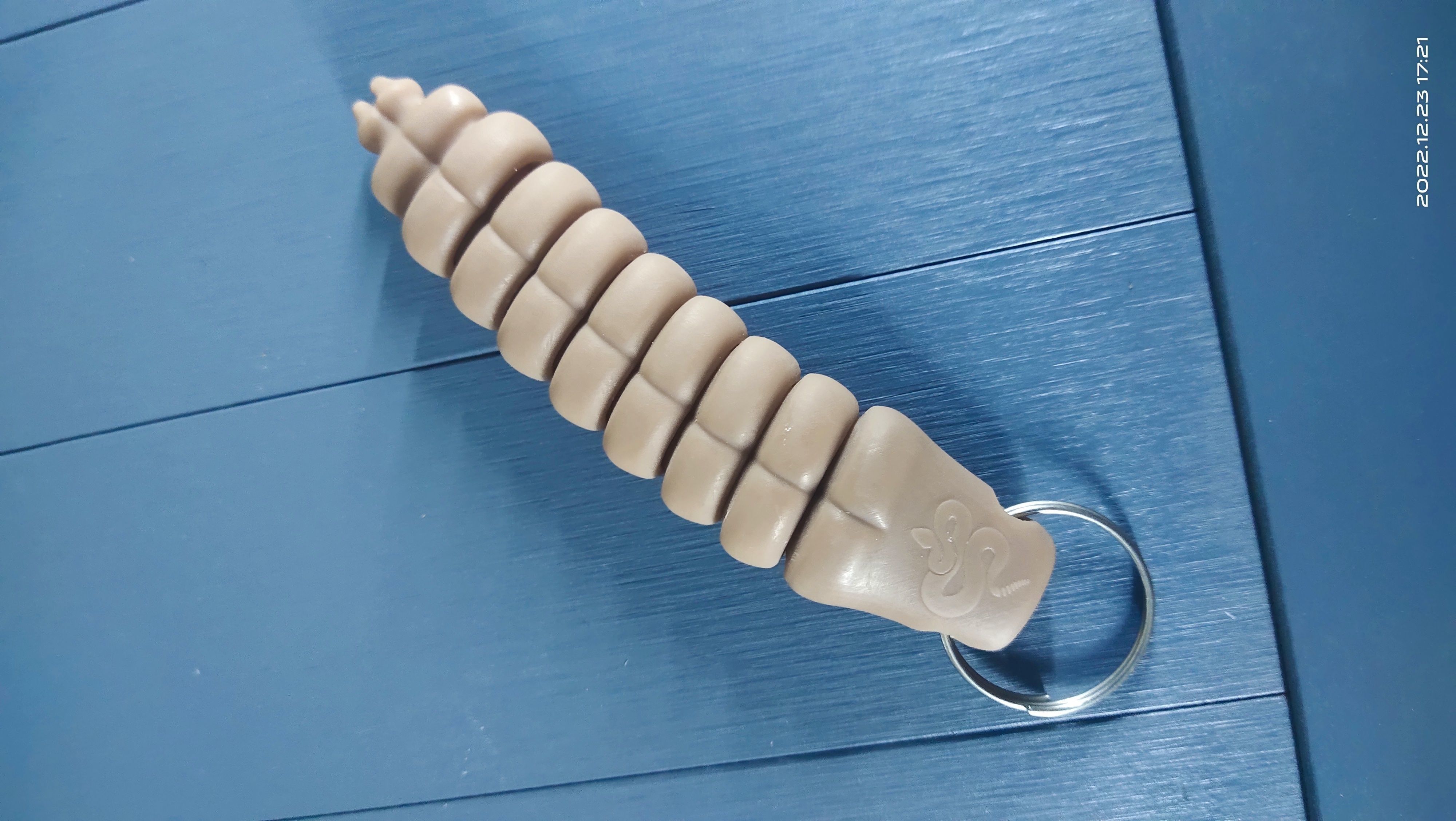 Bionic rattlesnake tail keychain 3D model 3D printable | CGTrader