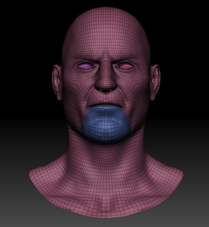 3d male head sculpt zbrush 3D model | CGTrader
