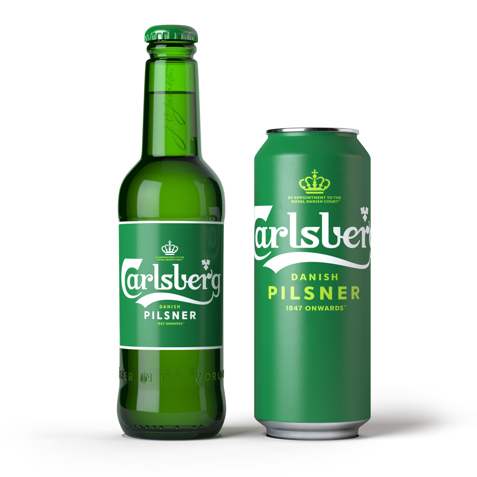 Carlsberg Beer Bottles 3D model | CGTrader