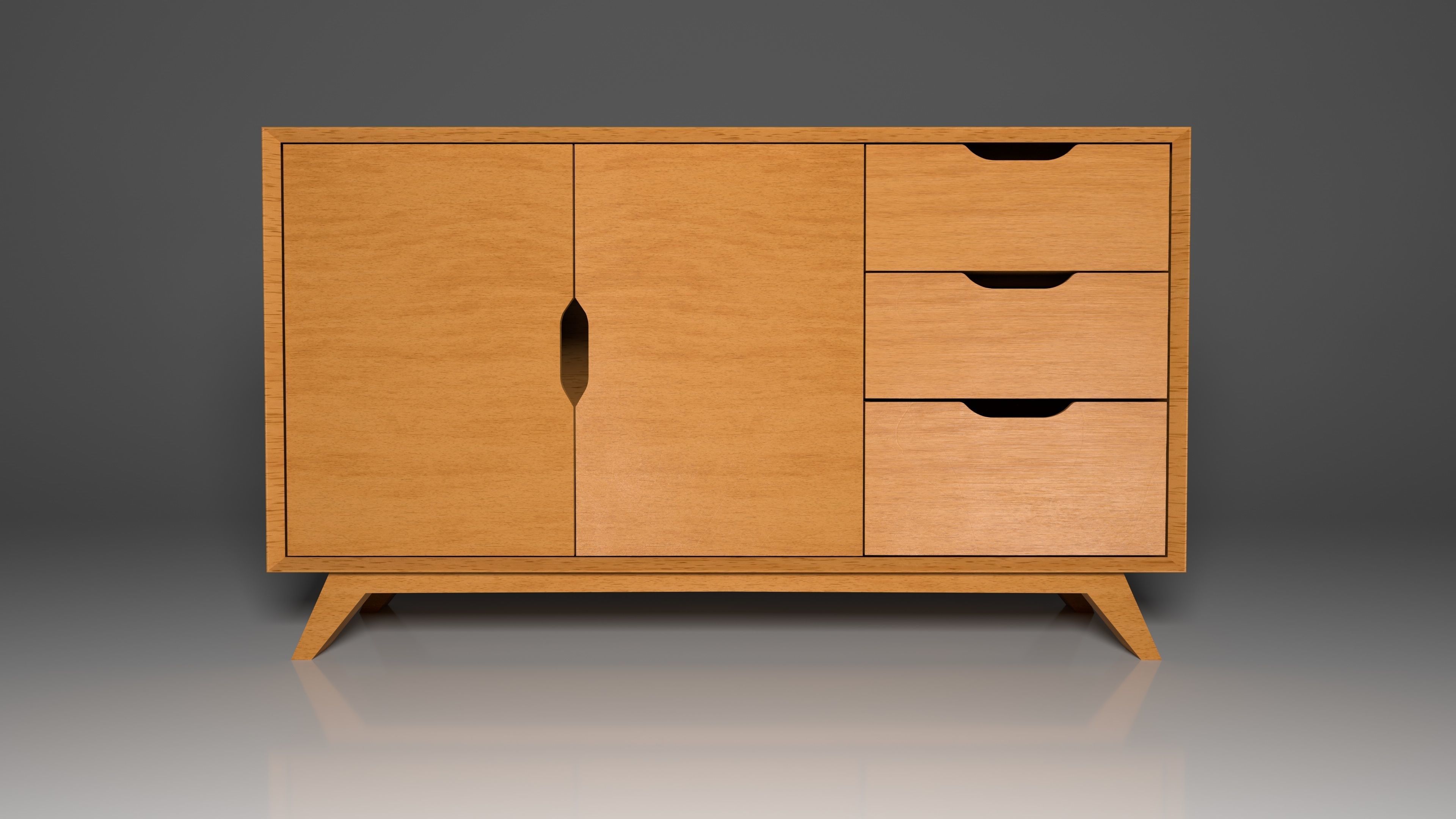 3D model Minimalist Storage unit -interior VR / AR / low-poly | CGTrader