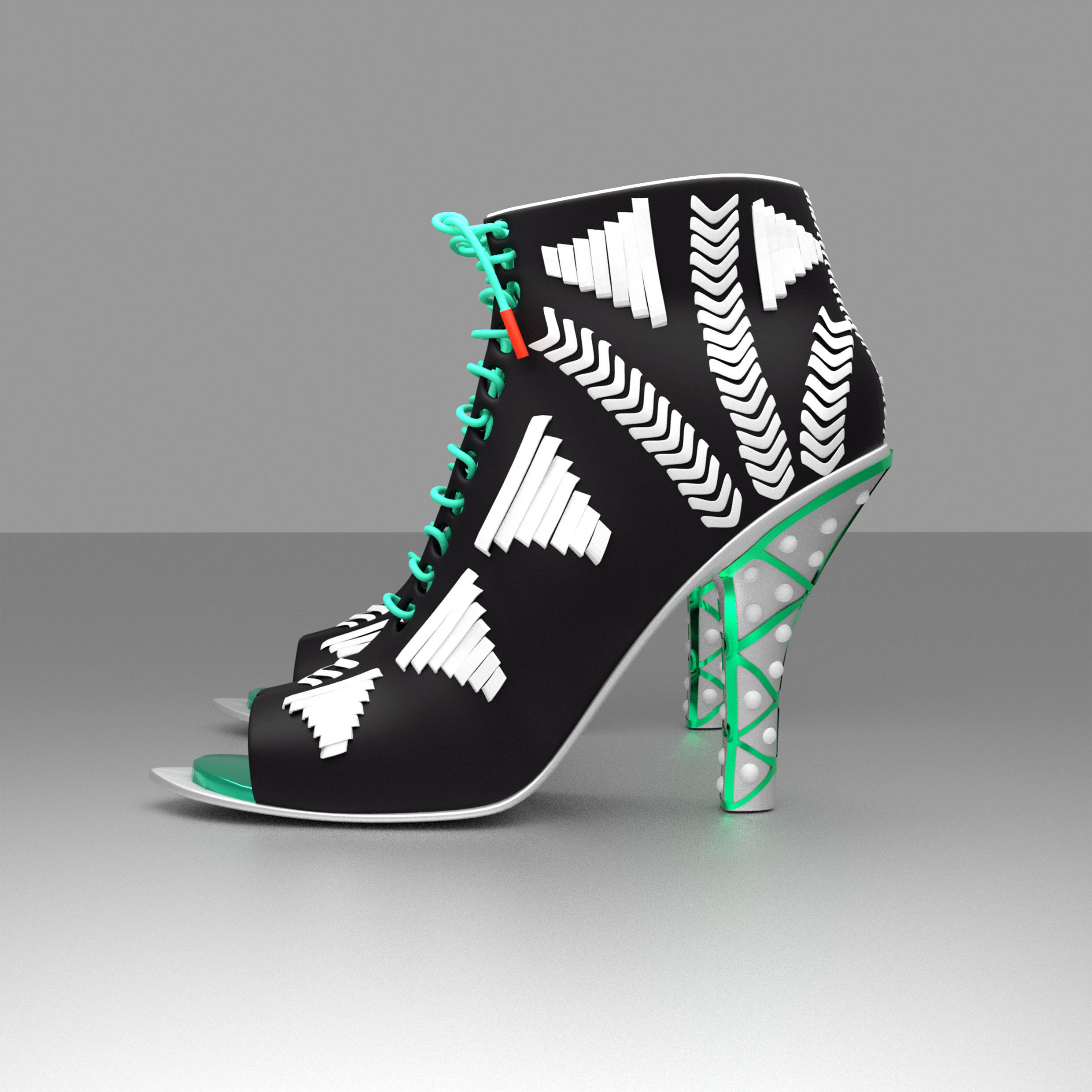 3D model Heel obj pair of high heeled shoes VR / AR / low-poly | CGTrader