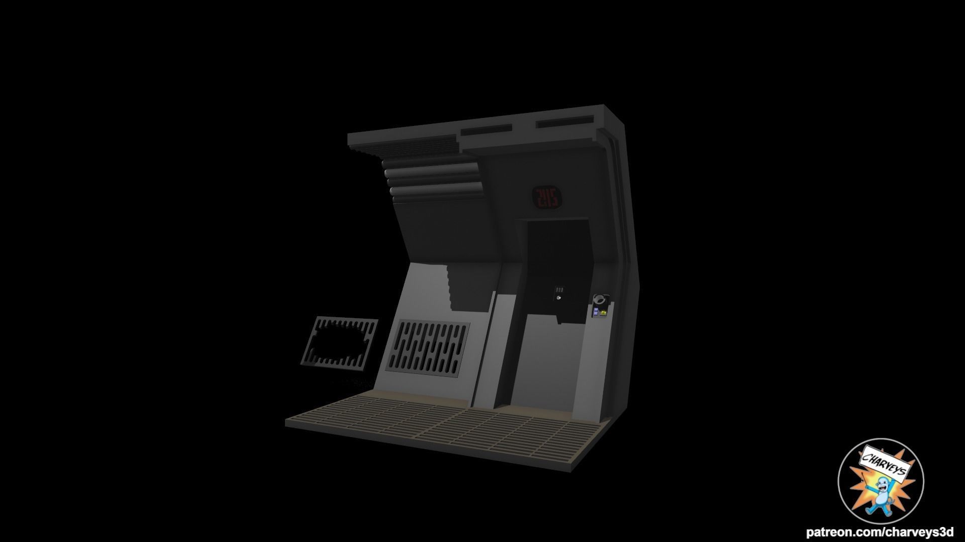 Star Wars Detention Block Corridor Diorama for action figures 3D model ...