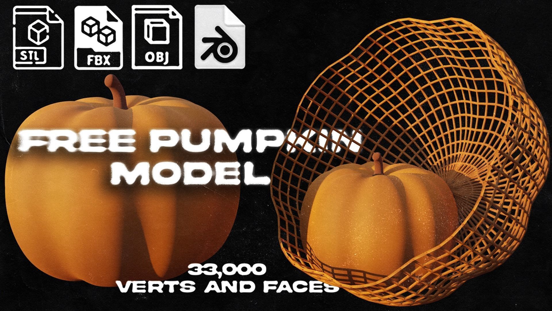 Free Pumpkin model free 3D model | CGTrader