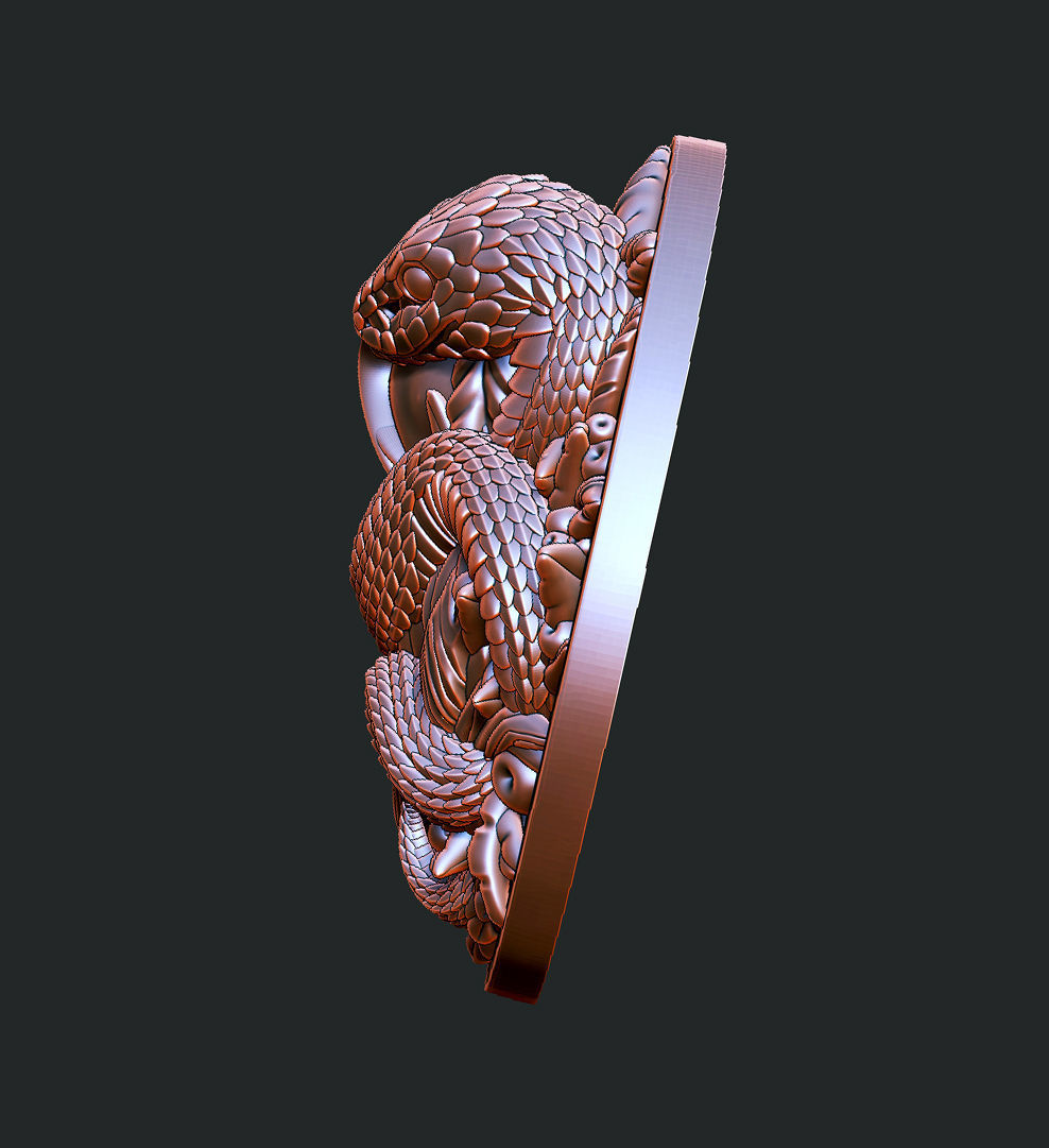 Snake apple or serpent mamba anaconda venum python poison devil 3D model 3D printable | CGTrader