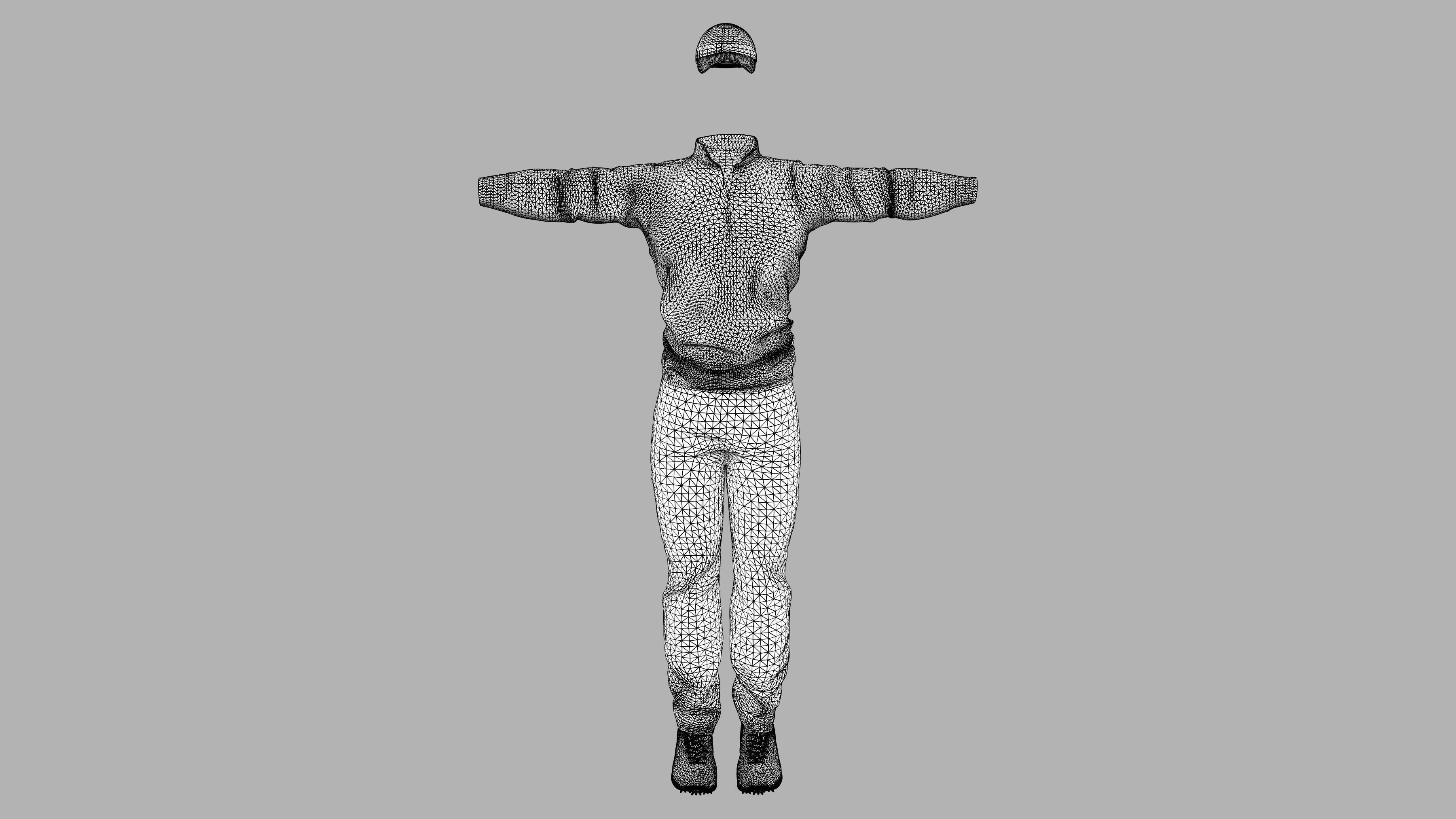 3D model Men Full Golfer Outfit VR / AR / low-poly | CGTrader