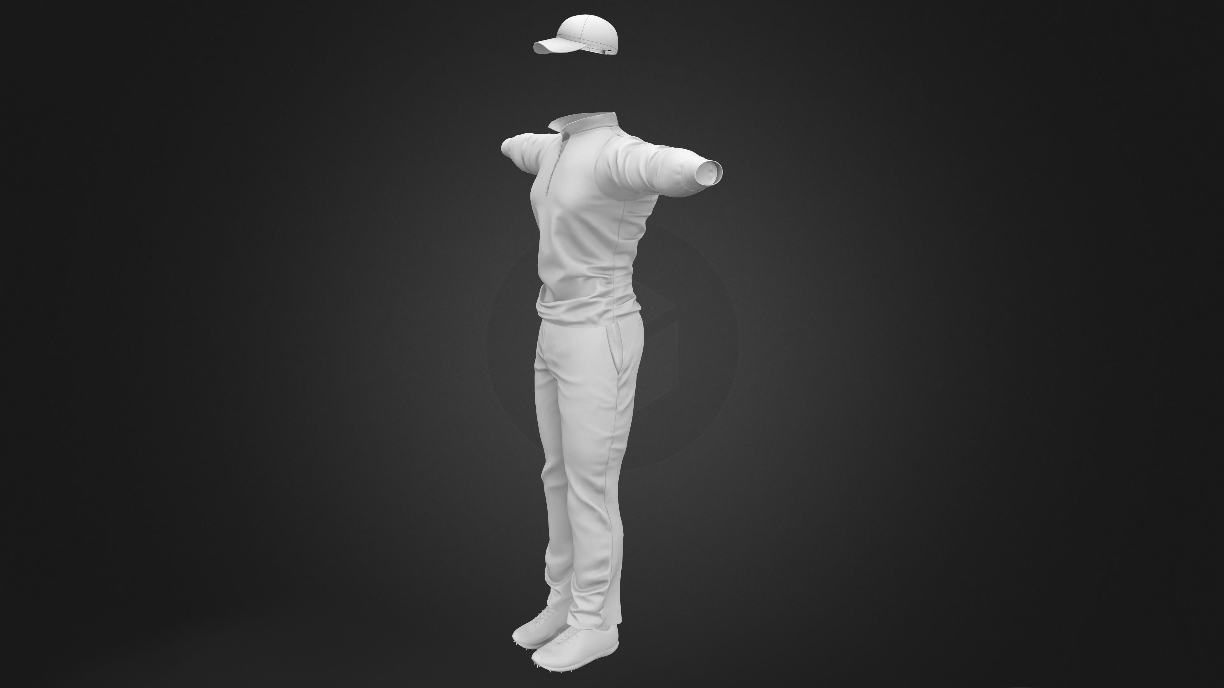 3D model Men Full Golfer Outfit VR / AR / low-poly | CGTrader