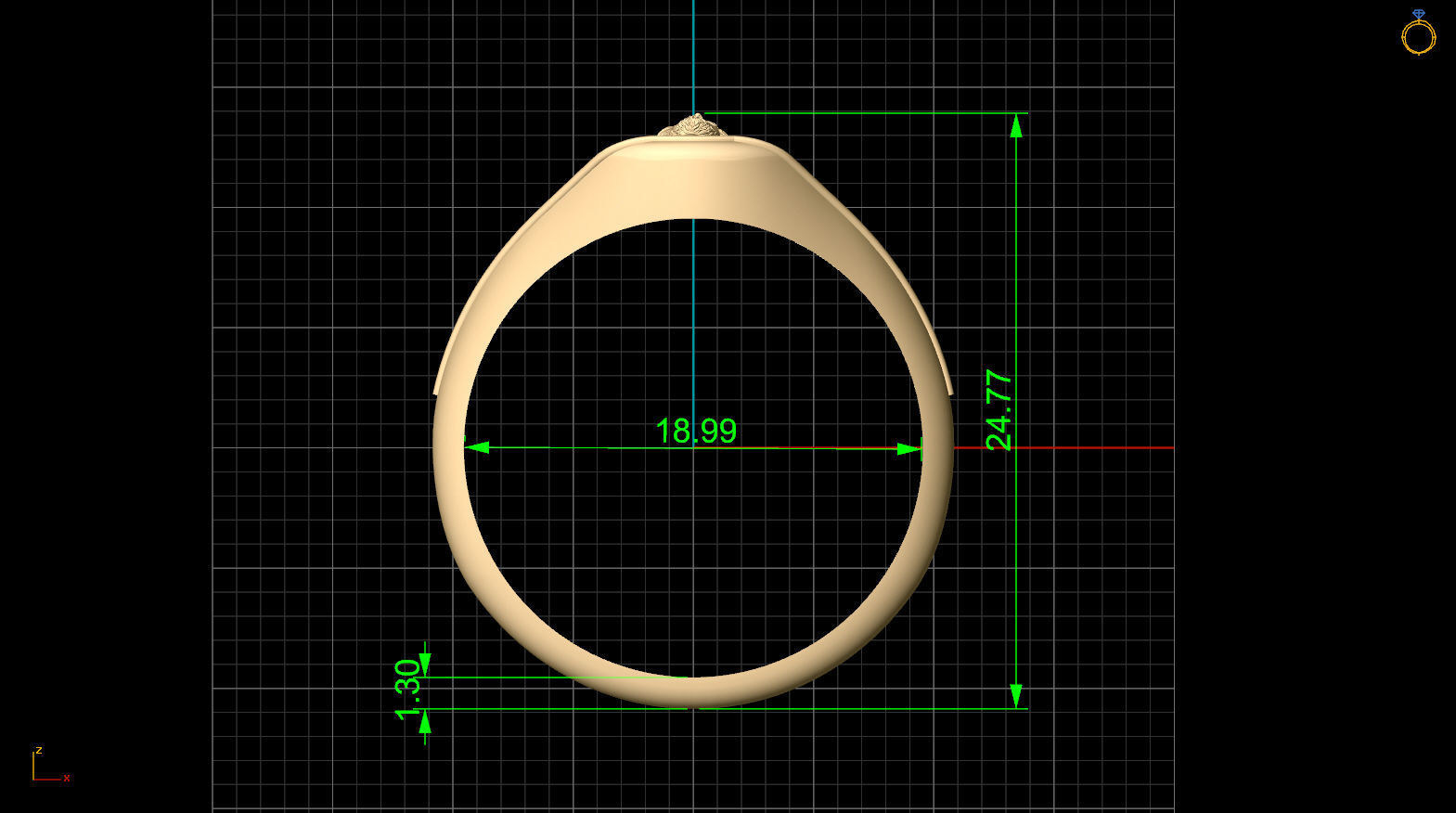 Jesus Christ ring silver gold printable jewelry 3D model 3D model 3D ...