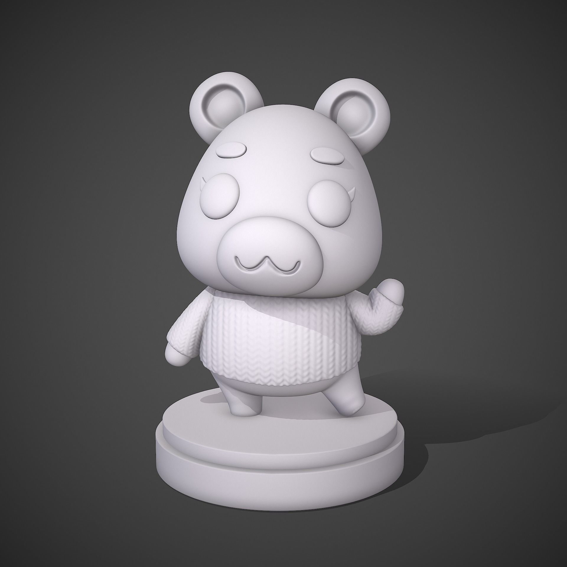 FLURRY - LLUVIA - ANIMAL CROSSING HAMSTER 3D model 3D printable | CGTrader