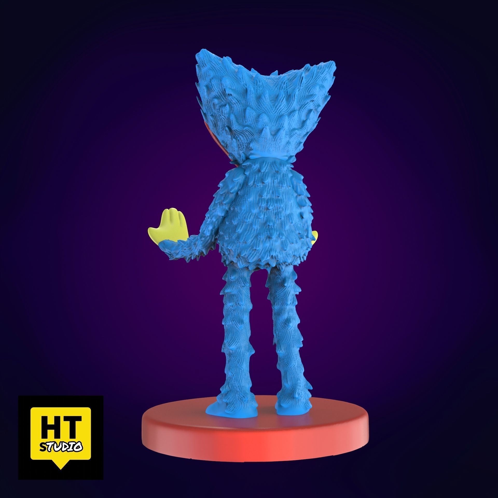 Huggy Wuggy Phone Stand 3D model 3D printable | CGTrader