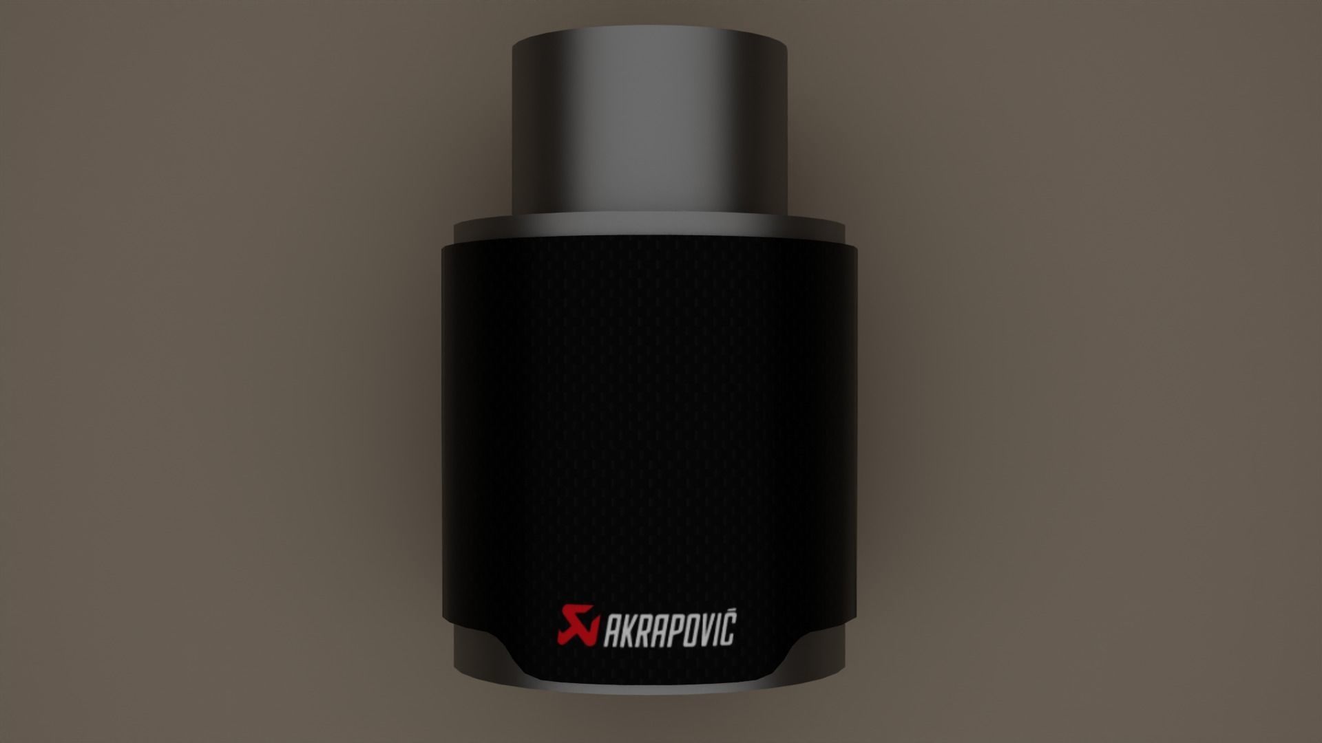 3D model Akrapovic solo exhaust tip For Eevee and Cycles VR / AR / low ...