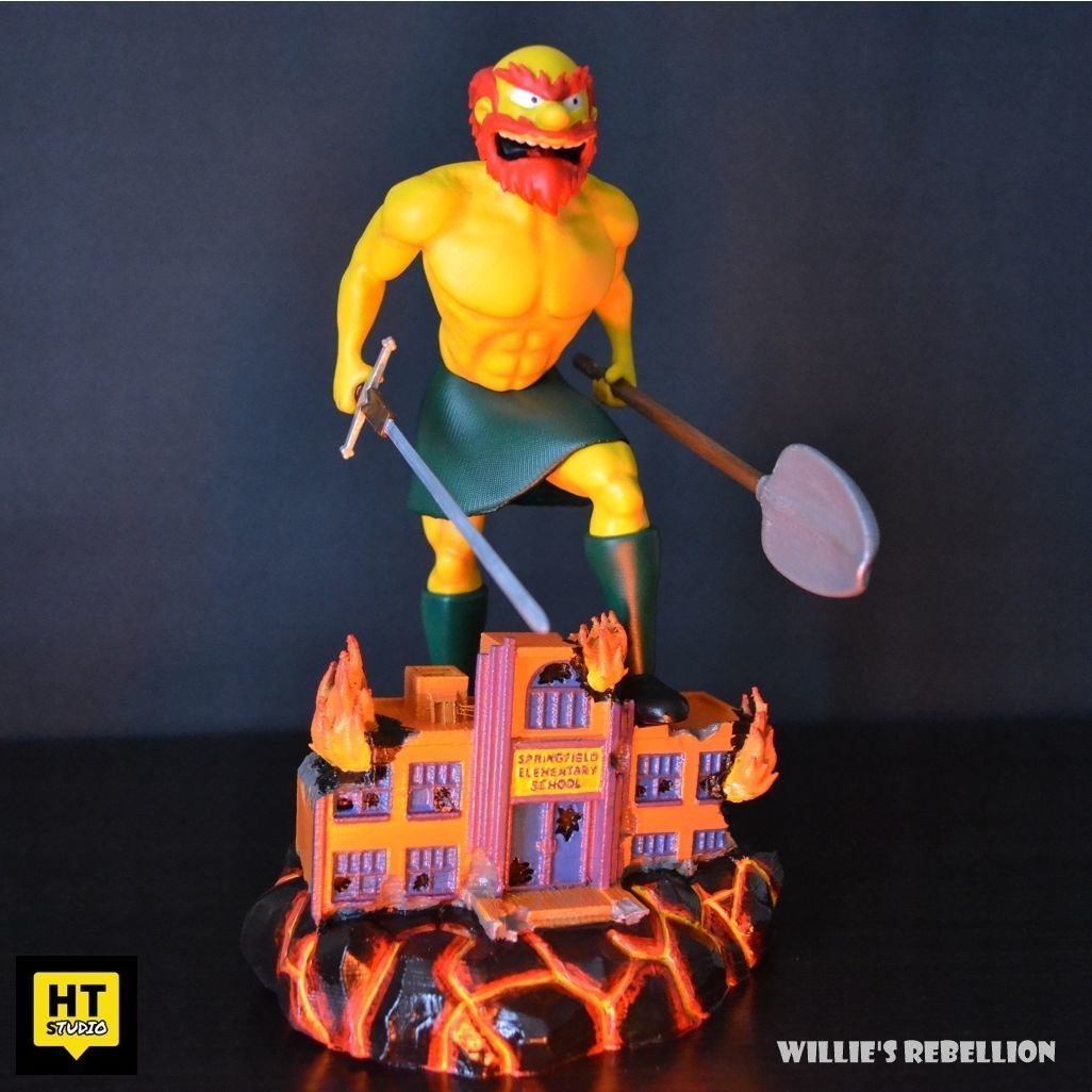 Willie William Wallace The Simpsons 3D model 3D printable | CGTrader