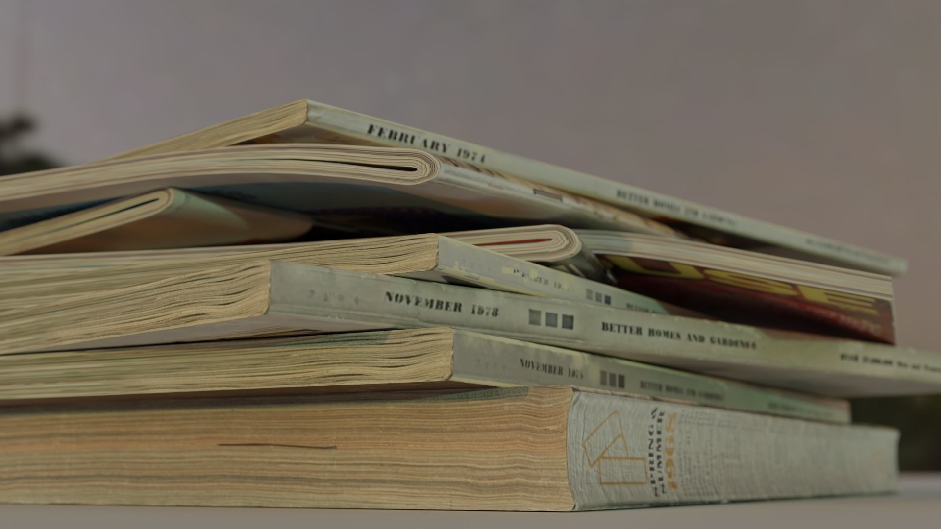 Stack of Grandma and Grandpas Magazines 3D model | CGTrader