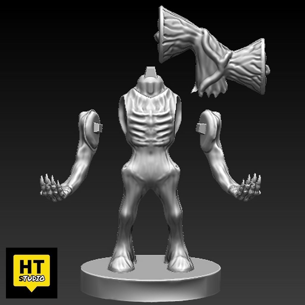 Siren Head Phone Stand 3D model 3D printable | CGTrader