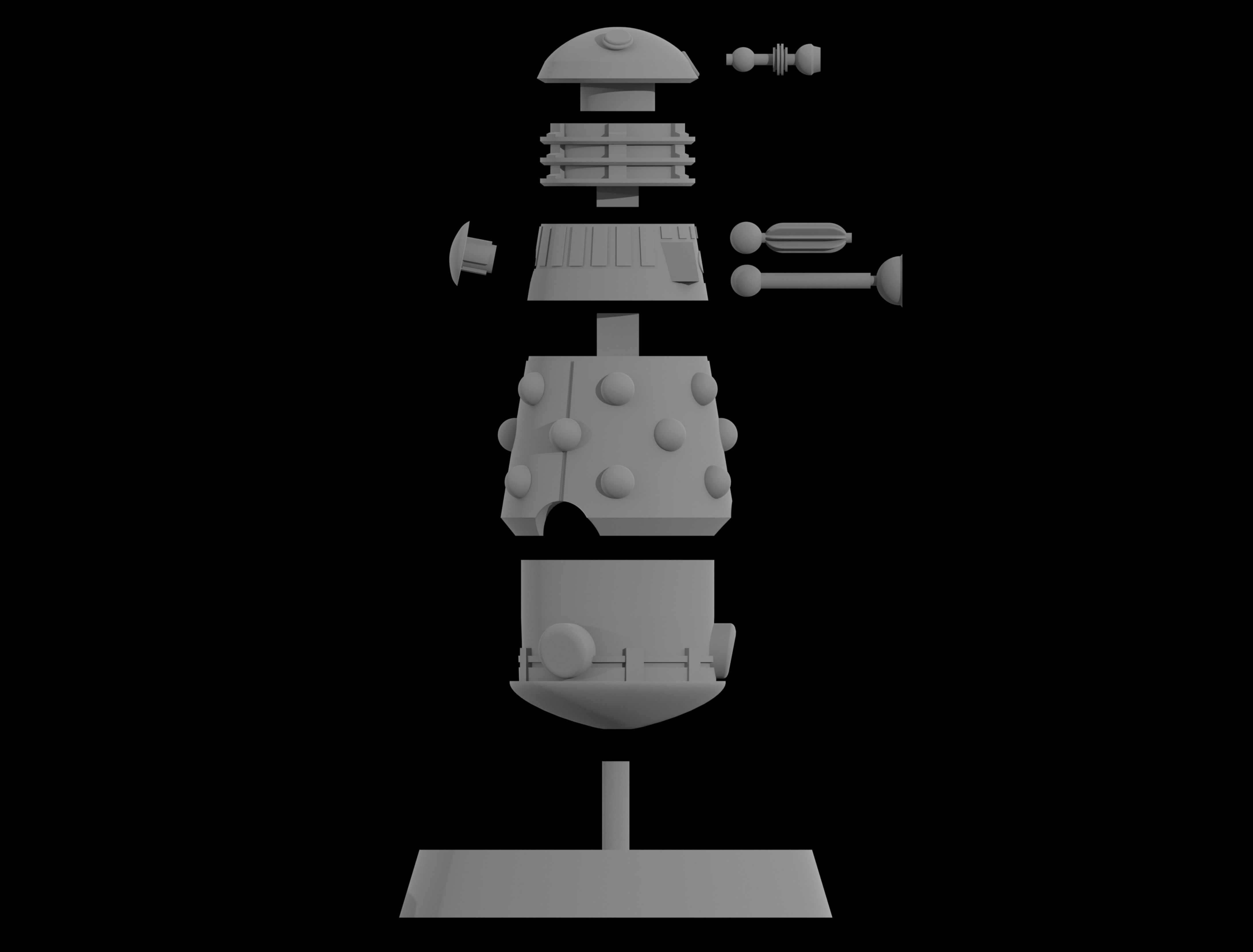 Future Dalek - Rogue Minature - 3D model 3D printable | CGTrader
