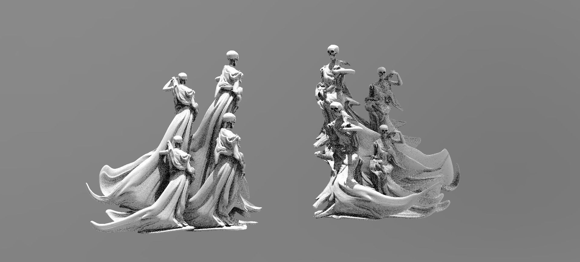 Scull Ghosts Arch small 3D model | CGTrader