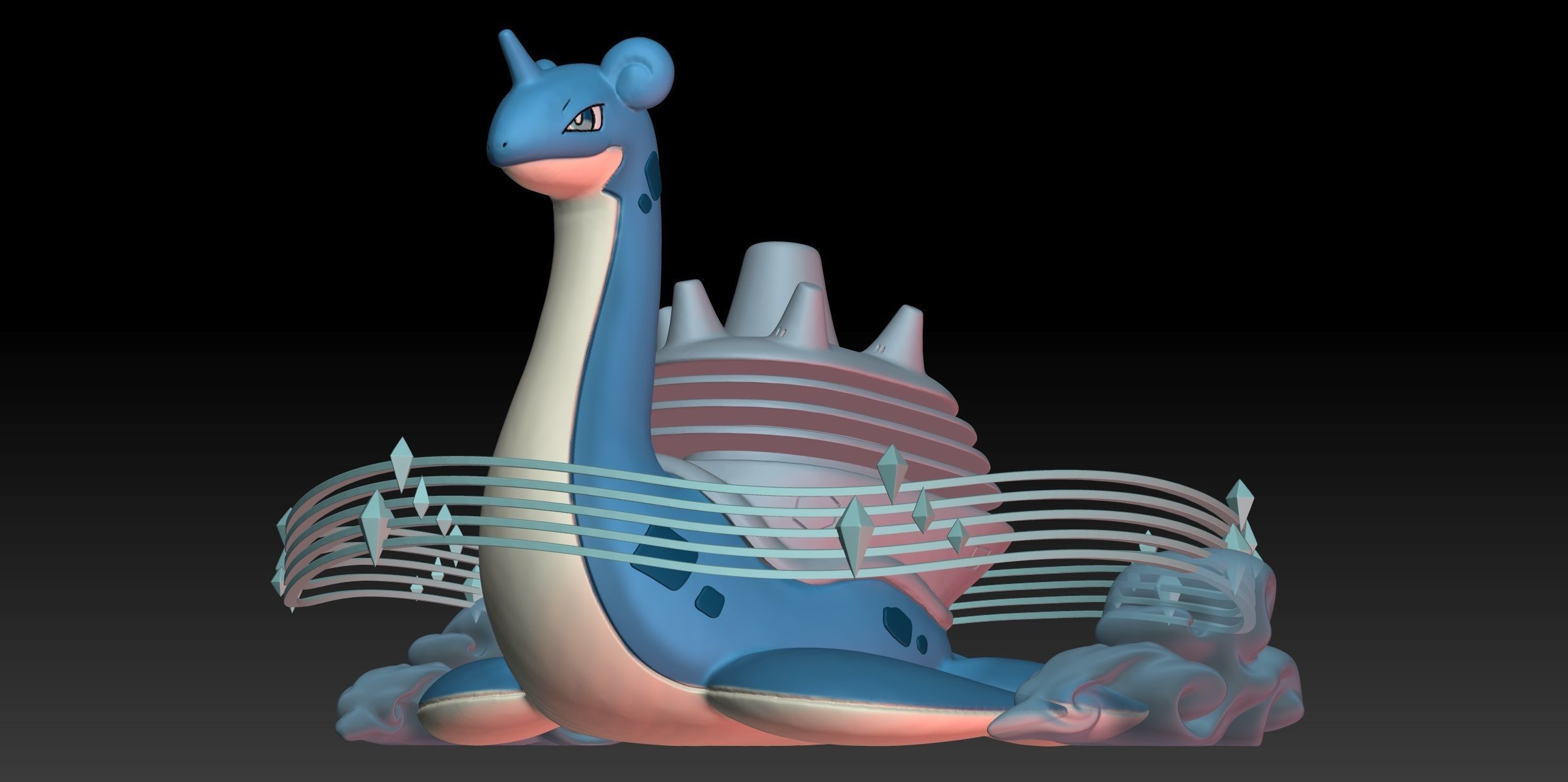 Pokemon Gigantamax Lapras 3D model 3D printable | CGTrader