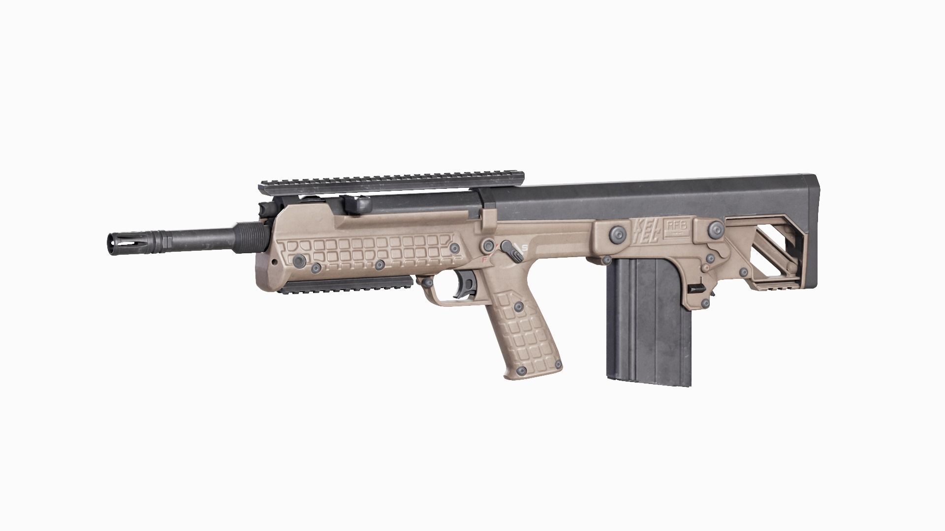 3D model Kel-Tec RFB 762x51 NATO Bullpup Rifle VR / AR / low-poly ...