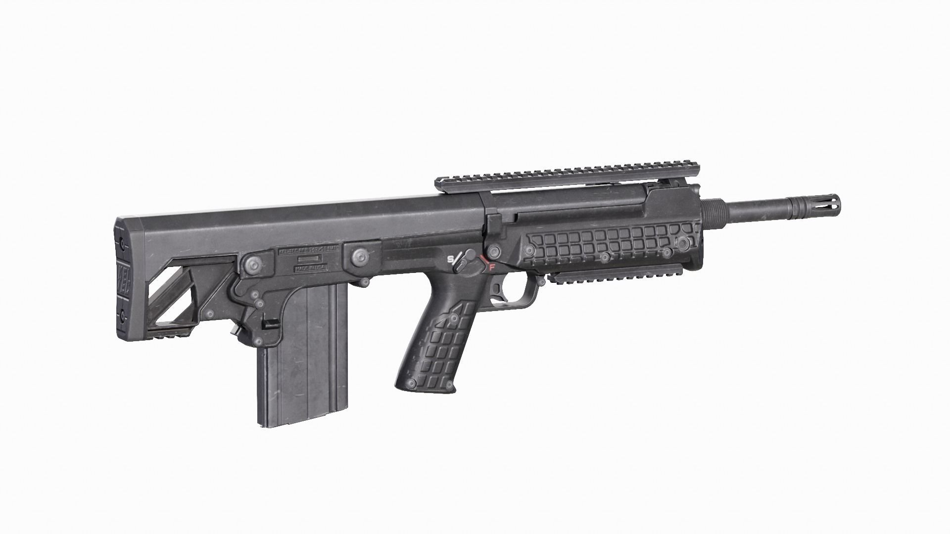 3D model Kel-Tec RFB 762x51 NATO Bullpup Rifle VR / AR / low-poly ...